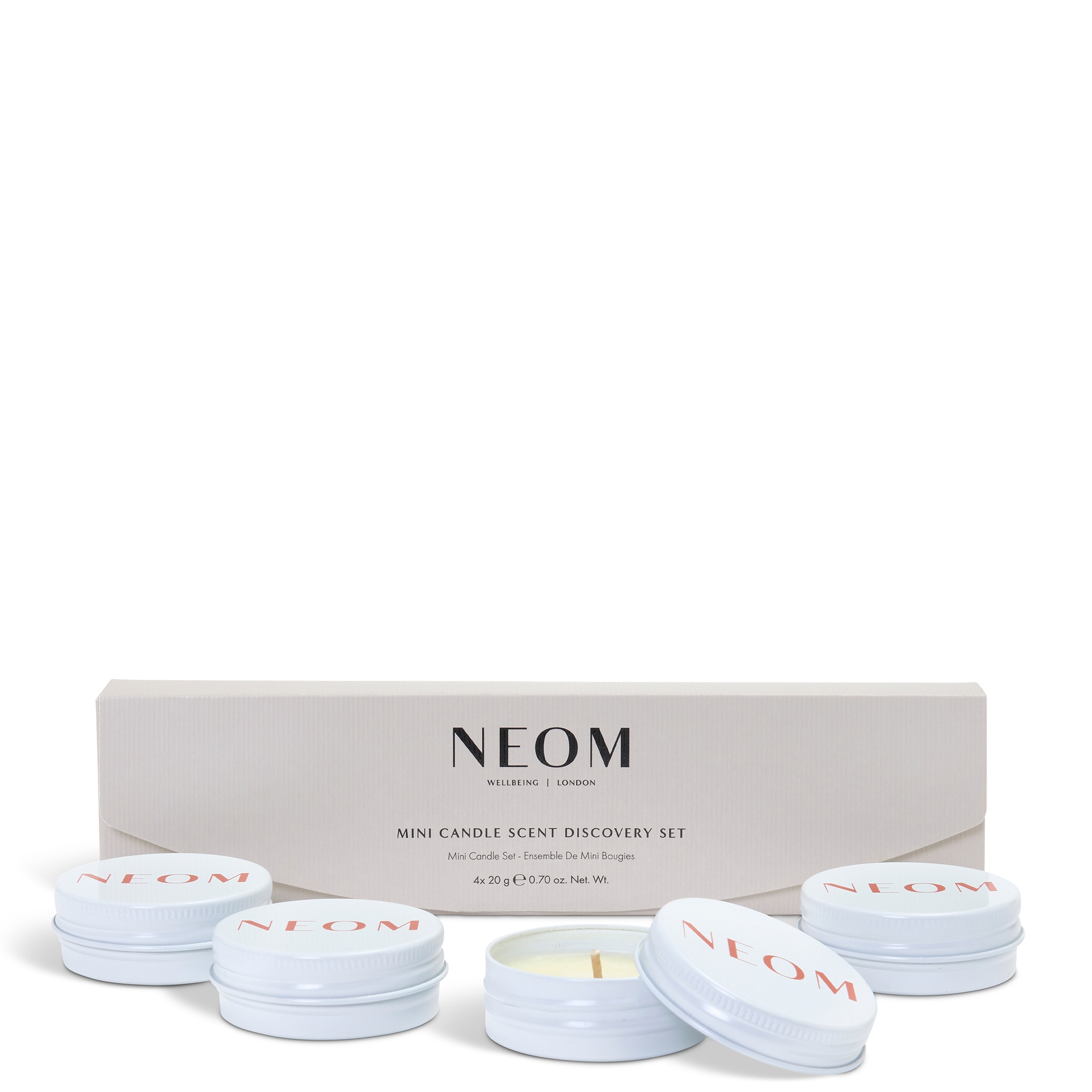 NEOM Mini Candle Scent Discovery Set | LOOKFANTASTIC