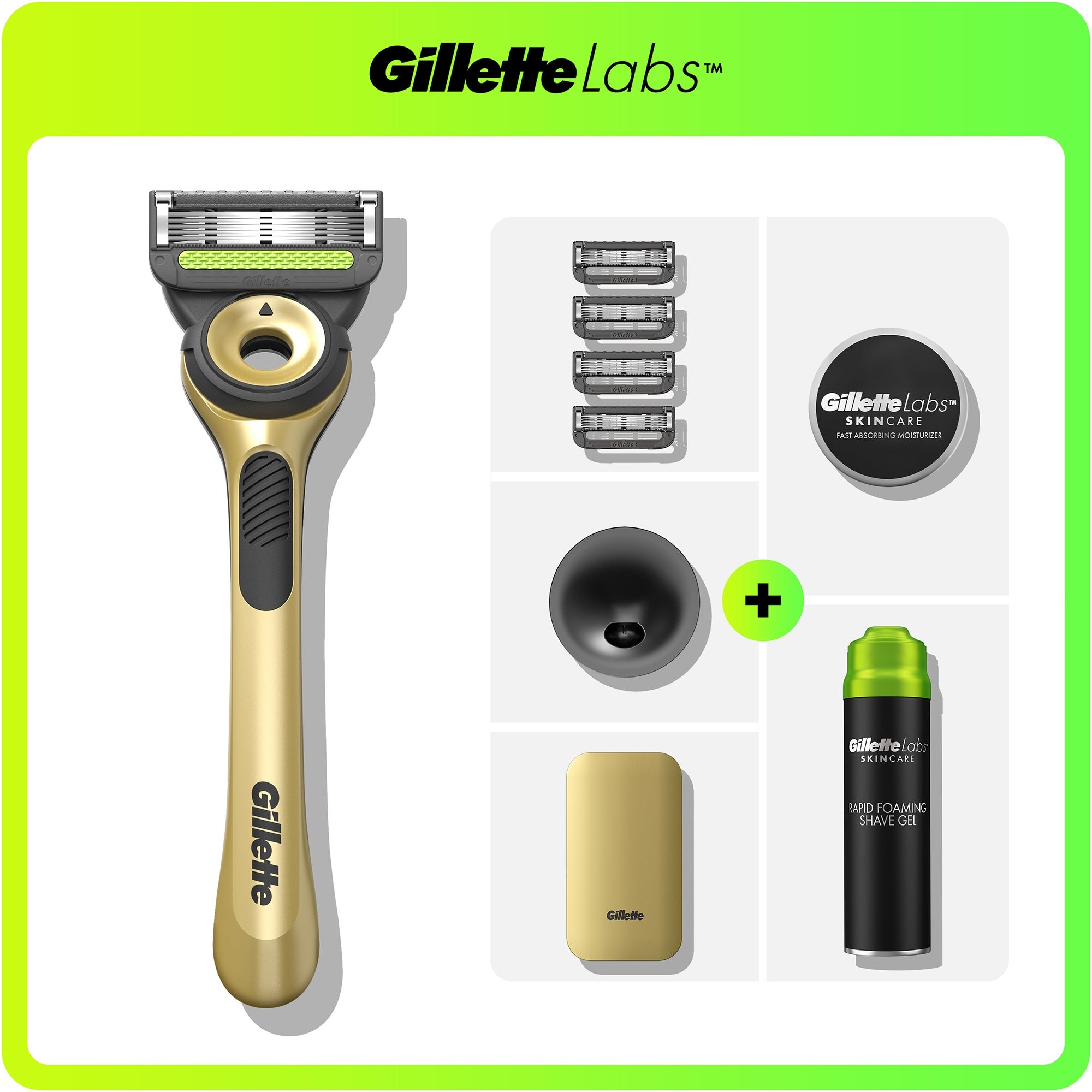 Gillette Labs Champion Gold Razor Shaving Kit | Gillette UK
