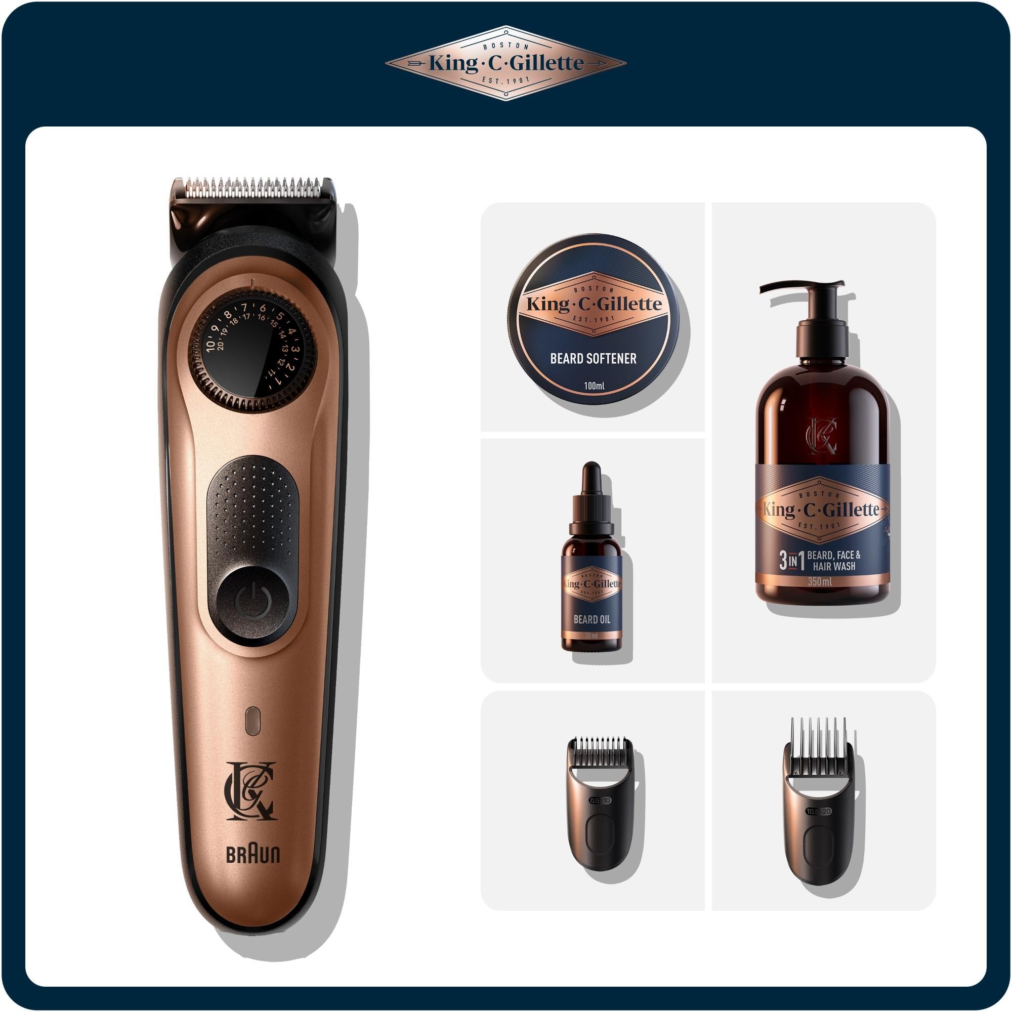 King C. Gillette Pro Beard Trimmer & Beard Care Kit | Gillette UK
