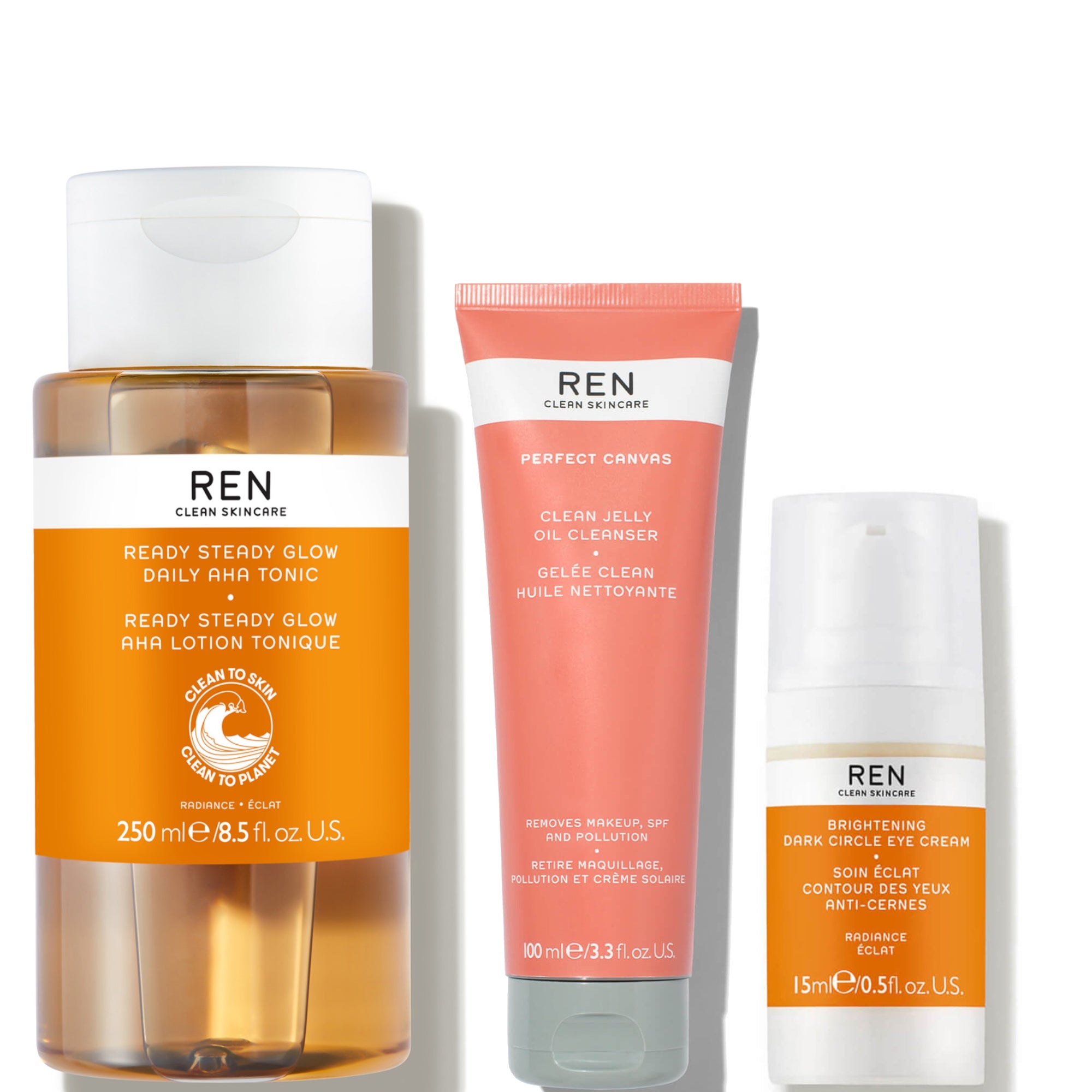 REN Clean Skincare The Party Trio LF Exclusive | LOOKFANTASTIC