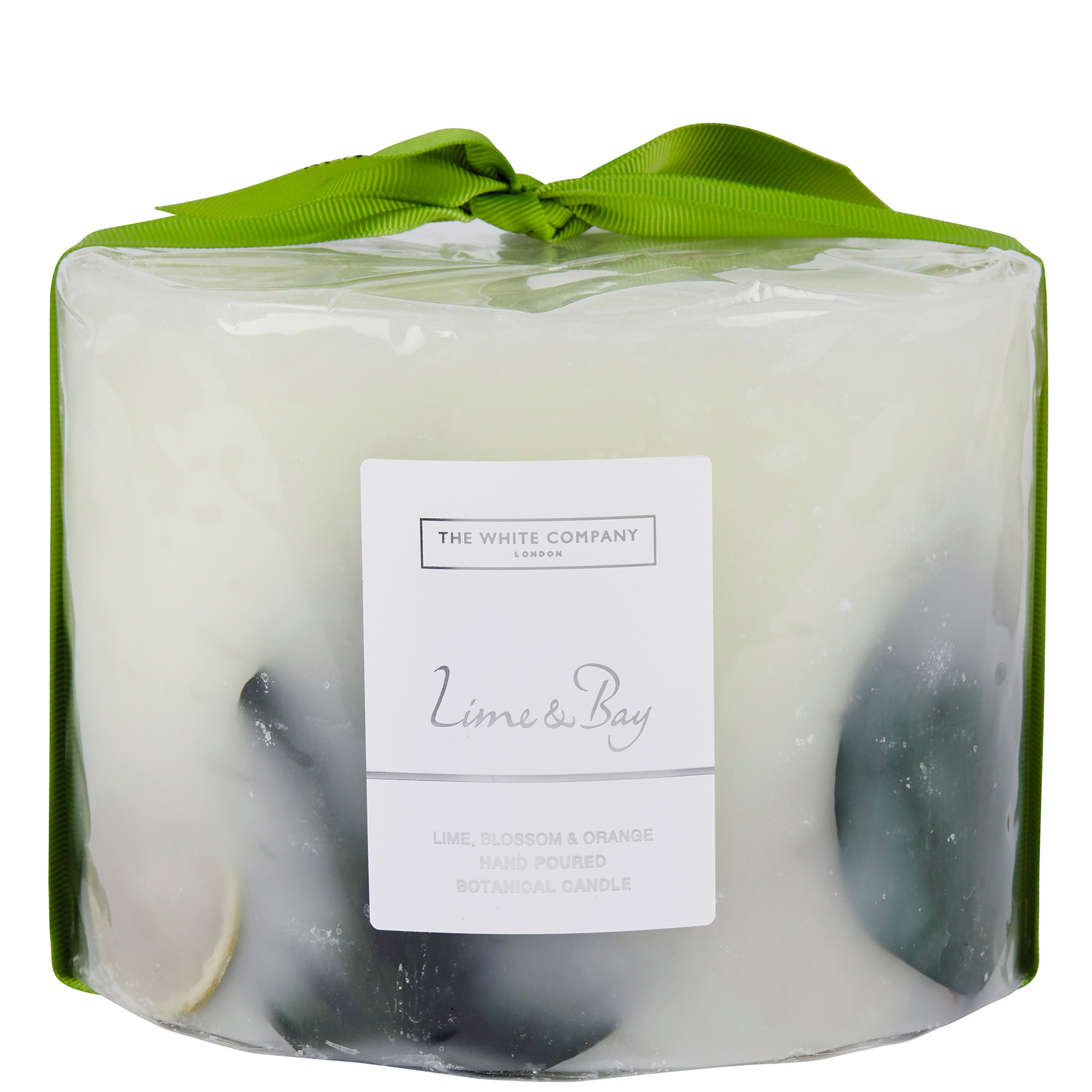 The White Company Lime & Bay Large Botanical Candle 1.6kg | LOOKFANTASTIC