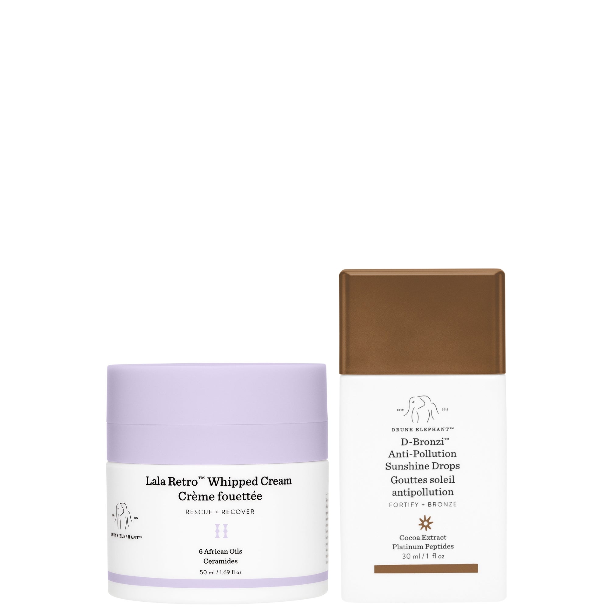 Drunk Elephant D-Bronzi Anti-Pollution Sunshine Drops 30ml and Lala ...