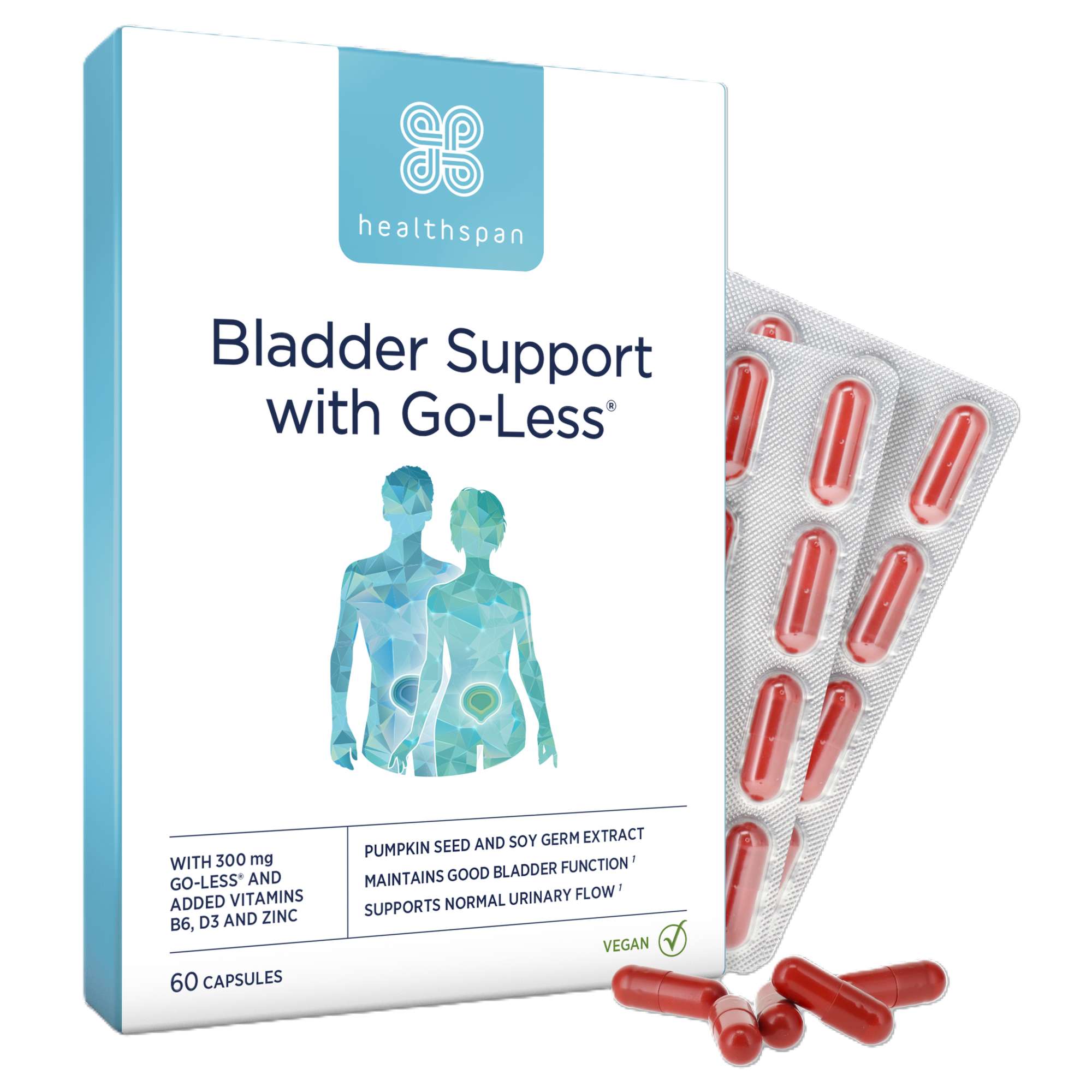 Healthspan Bladder Support with Go-Less® Capsules x 60 | allbeauty