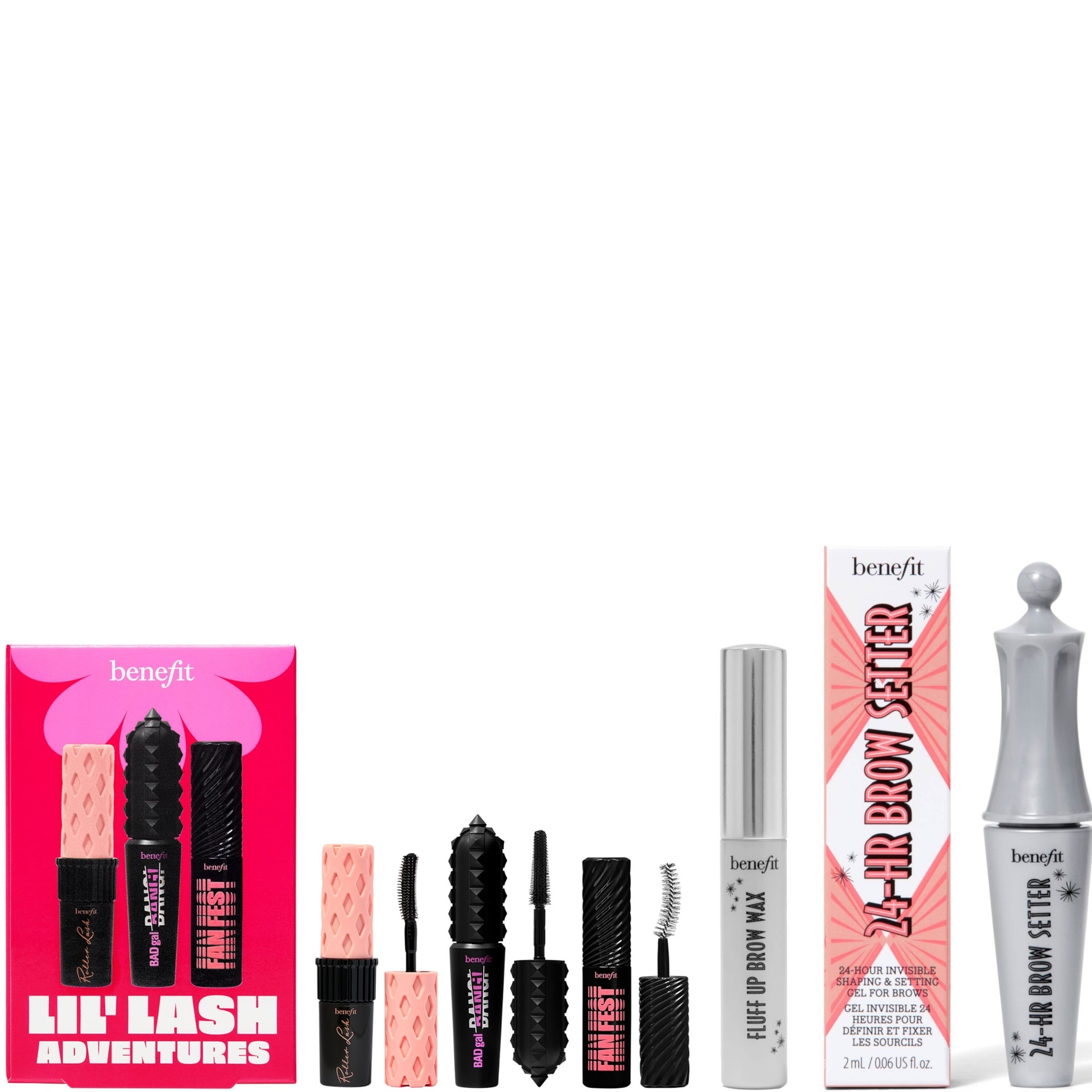 benefit Lil' Lash Adventures Mascara Trio with Brow Wax & Brow setter ...