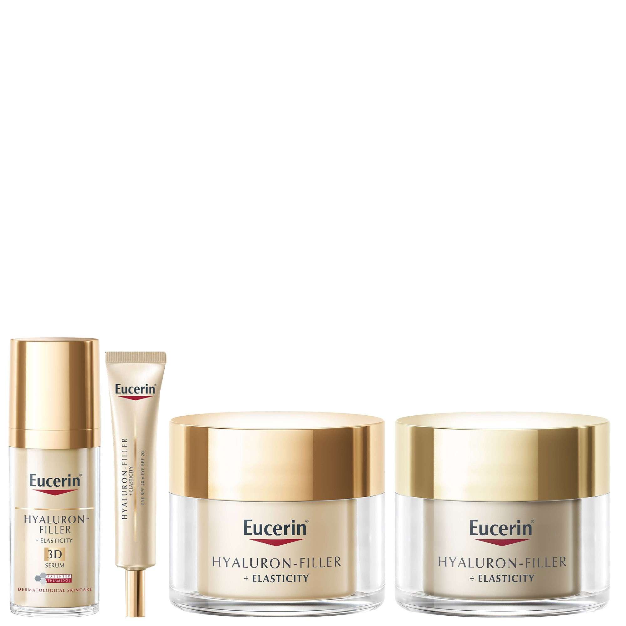 Eucerin Set: Hyaluron-Filler + Elasticity 3D Serum 30ml, Day Cream 50ml ...