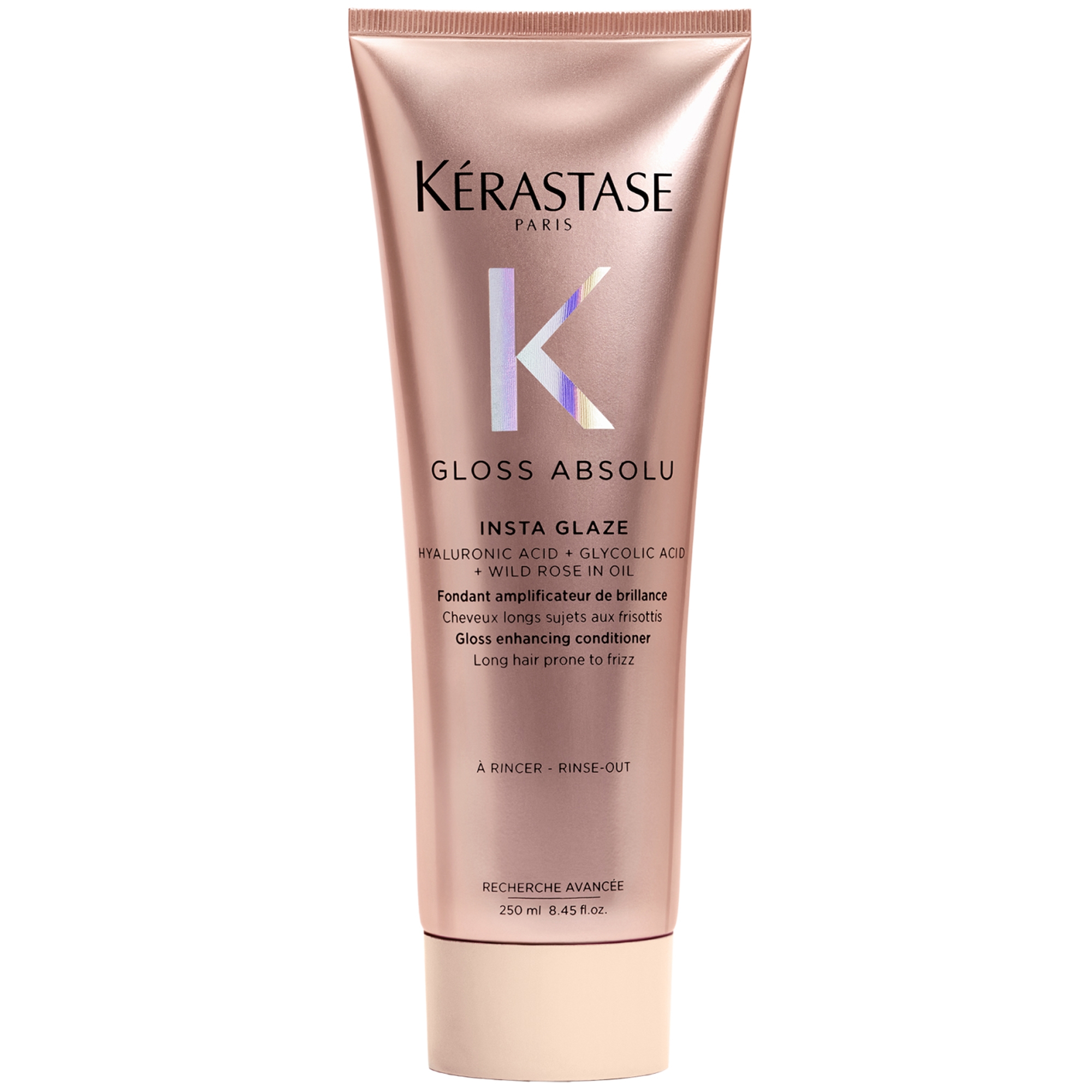 Kérastase Gloss Absolu Conditioner with Glycolic Acid, Hyaluronic Acid and Wild Rose in Oil ...