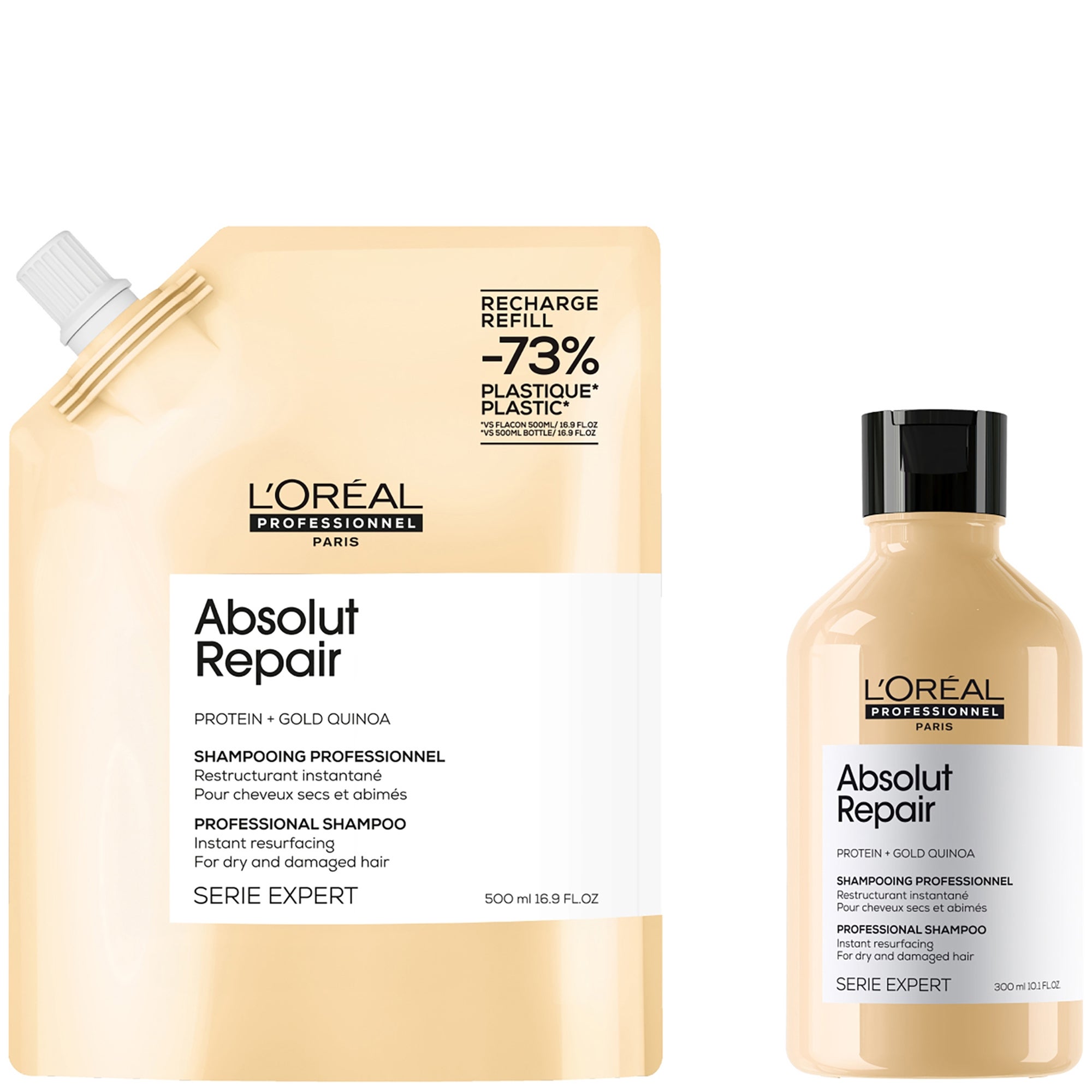 L’Oréal Professionnel Absolut Repair Shampoo 300ml and Refill Pack ...