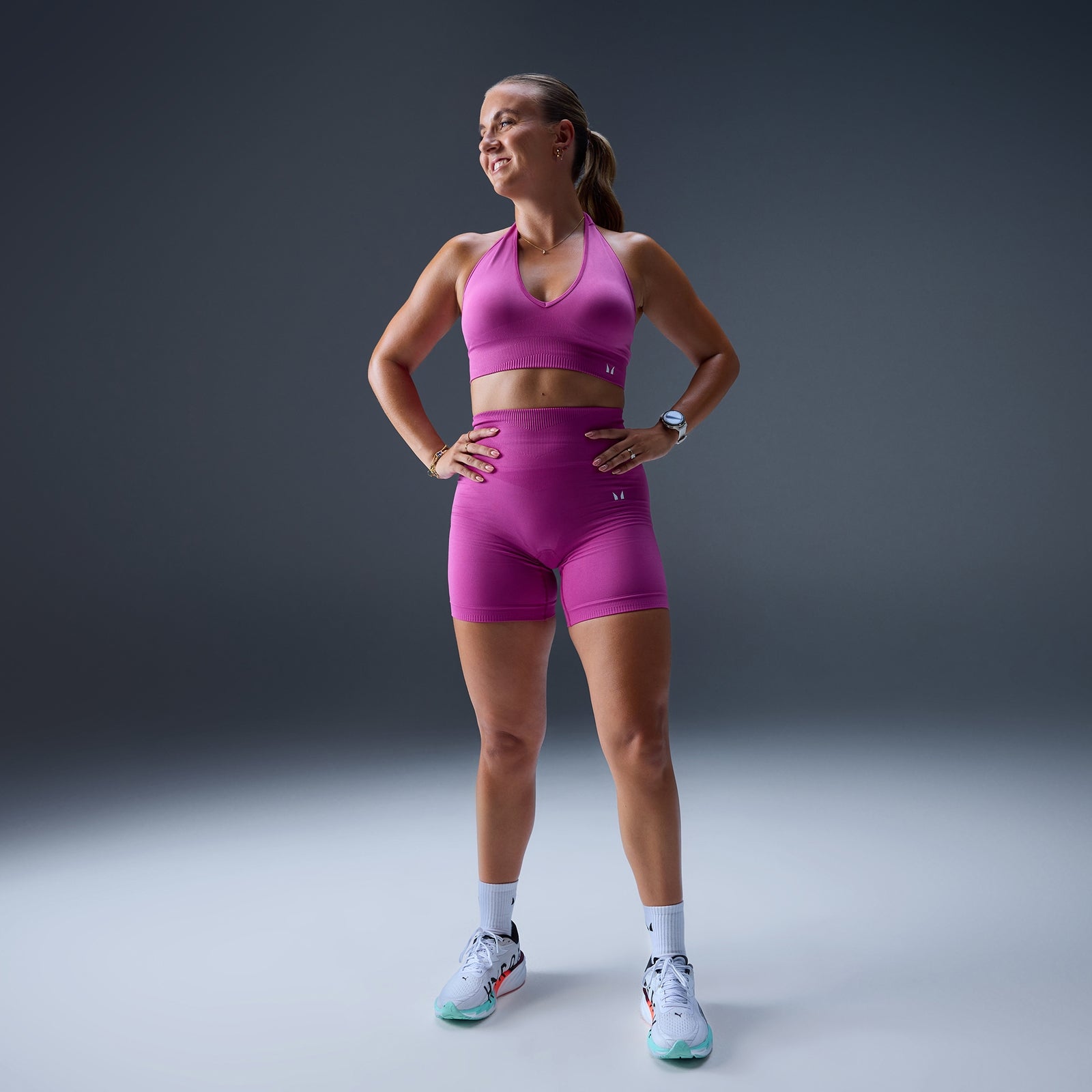 MP Women's Tempo Seamless Scrunch Shorts - Violet Pink | Myprotein UK