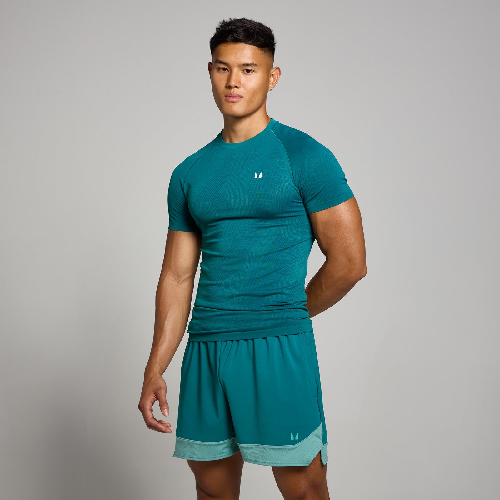 MP Men's Tempo Pillar 5 Inch Shorts - Aqua Teal | Myprotein UK