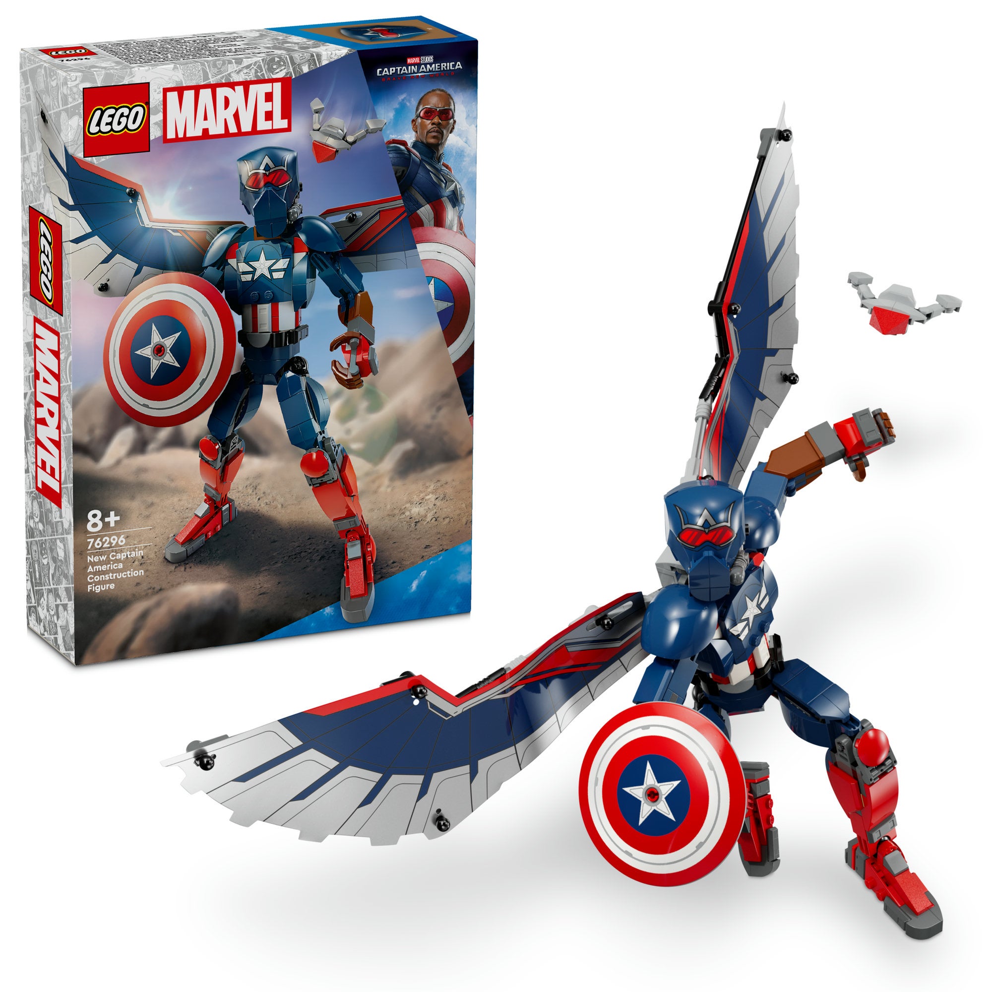 LEGO Marvel New Captain America Construction Figure 76296 | Zavvi UK