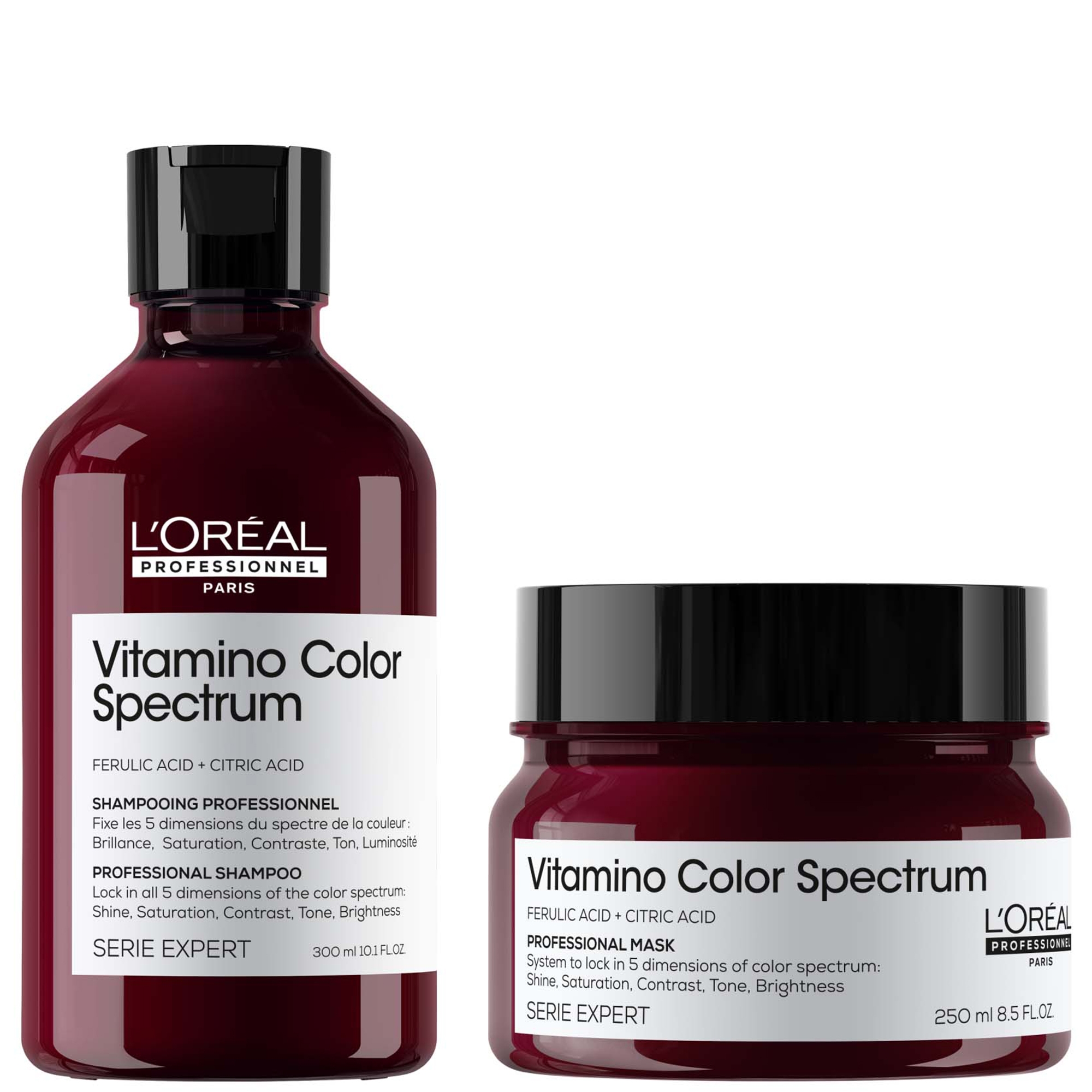 L'Oréal Professionnel Vitamino Color Spectrum Shampoo 300ml and Rinse ...
