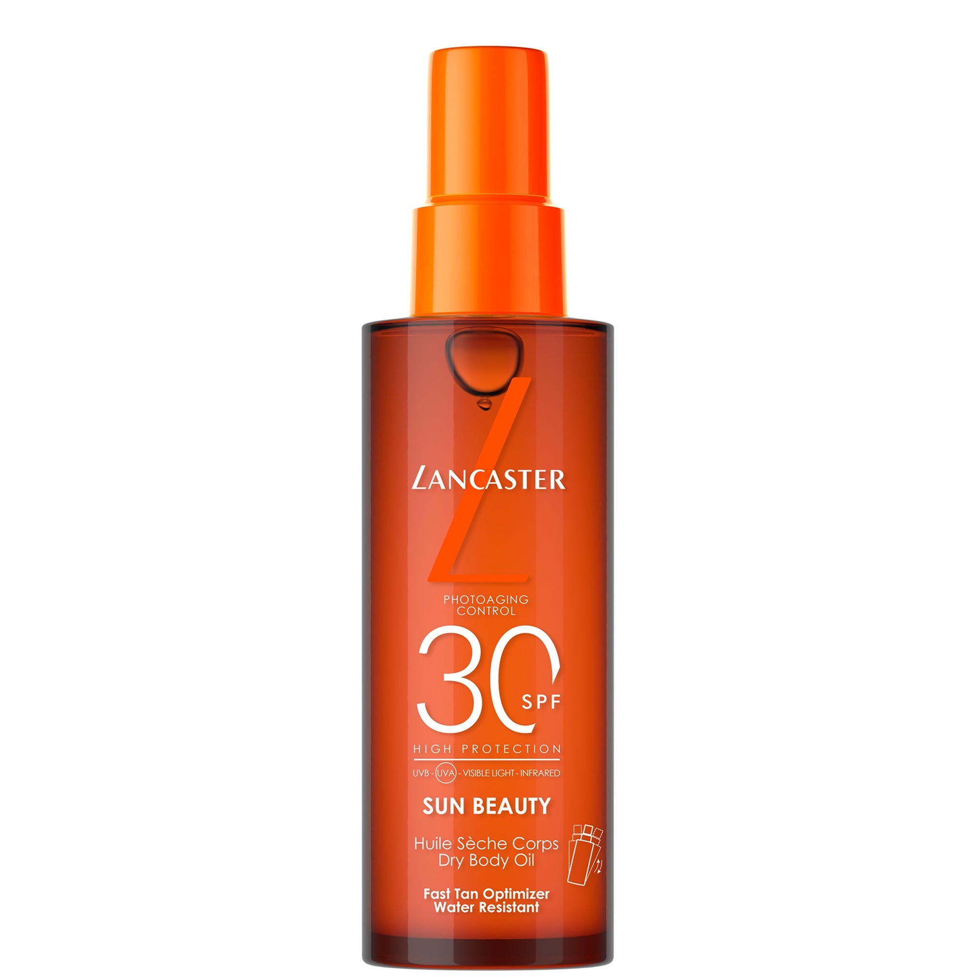 Lancaster Sun Beauty Satin Dry Oil Fast Tan Optimizer for Body SPF30 ...