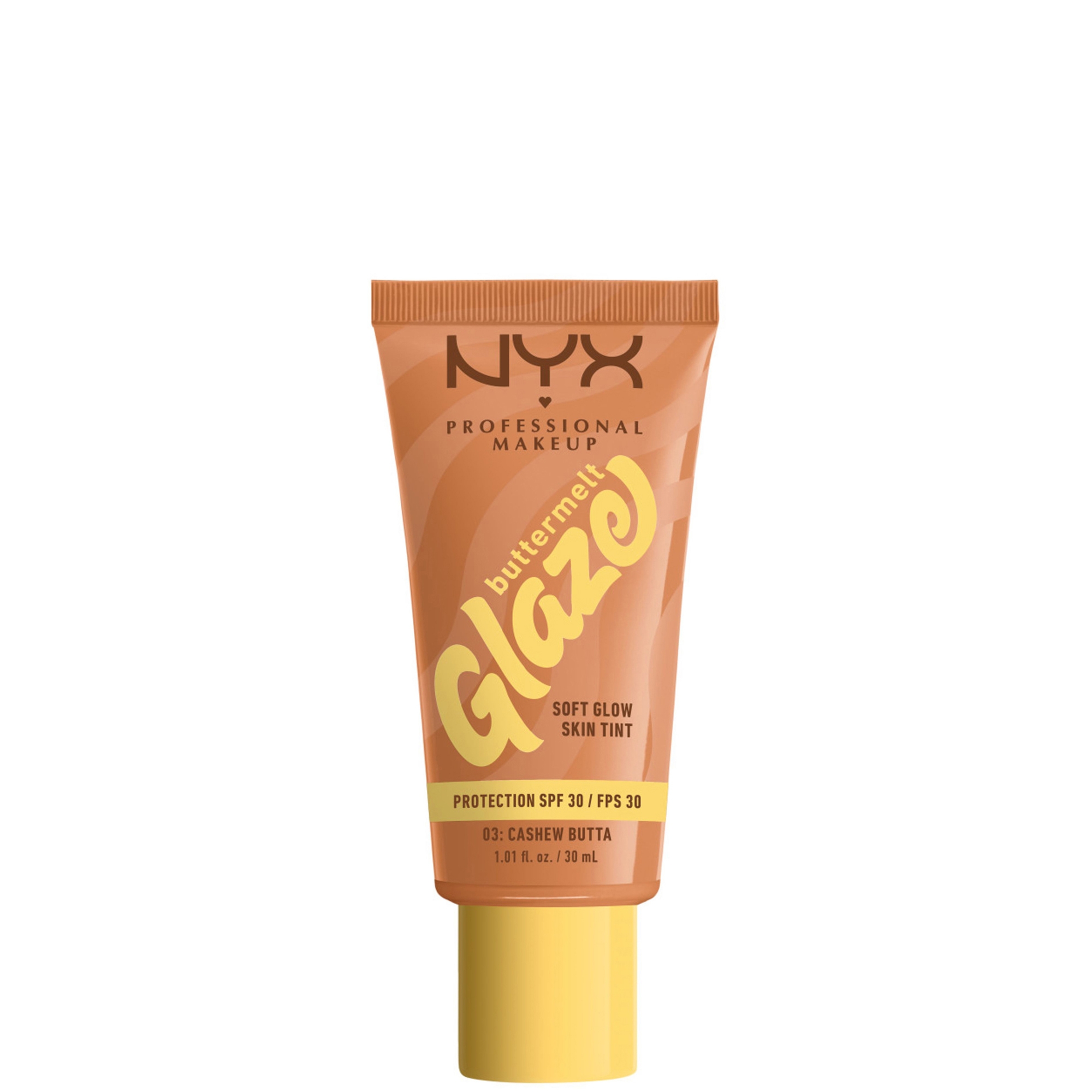 NYX Professional Makeup Buttermelt Glaze Soft Glow Skin Tint SPF FPS 30 Foundation Various Shades Cult Beauty