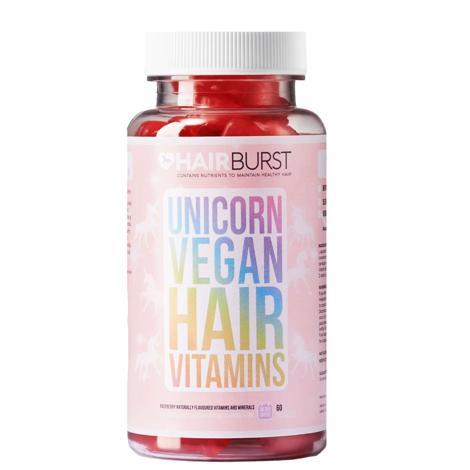 Hairburst Unicorn Vegan Hair Vitamins x 60 Capsules | allbeauty