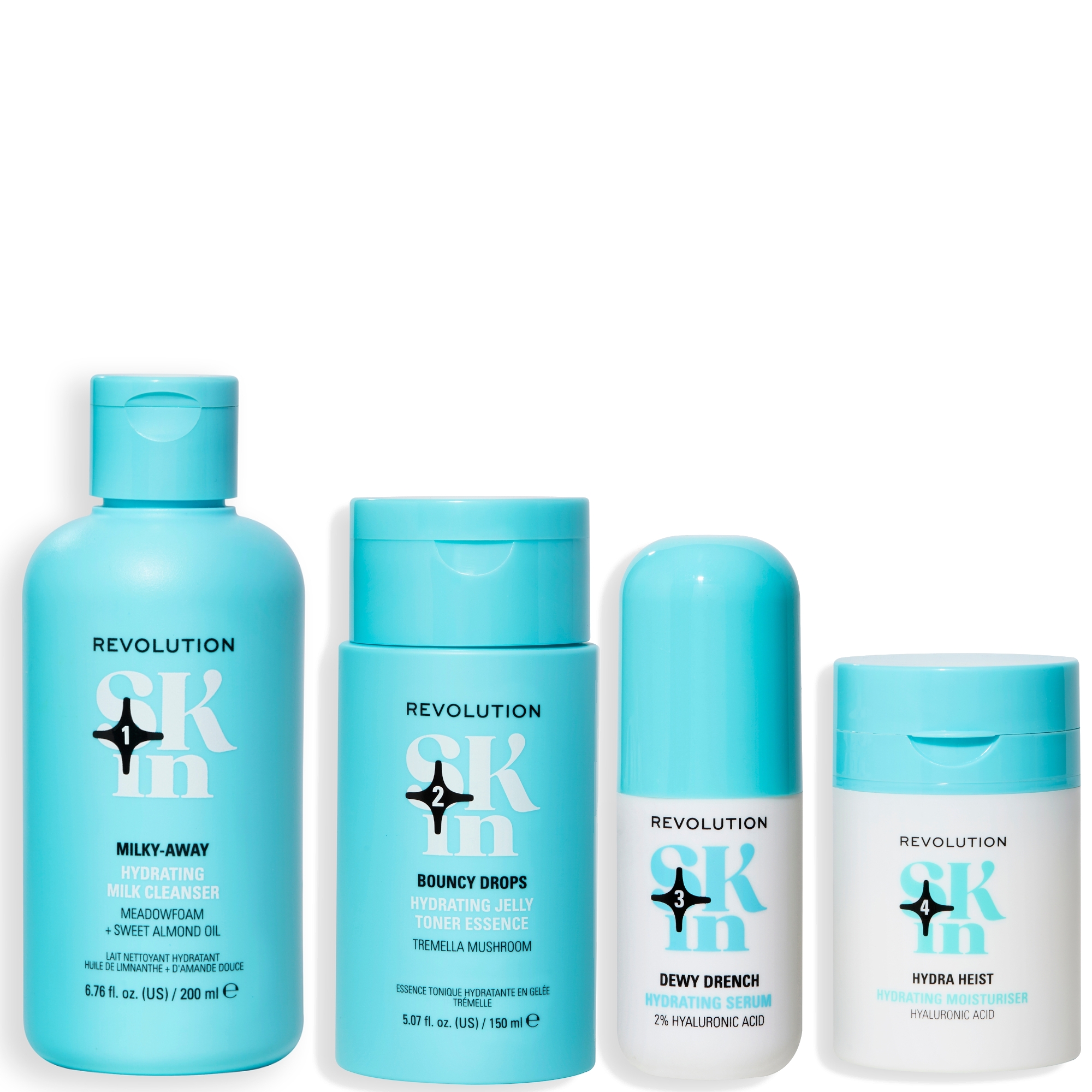 Revolution Skincare Happy Hydrate 4 Step Bundle | LOOKFANTASTIC