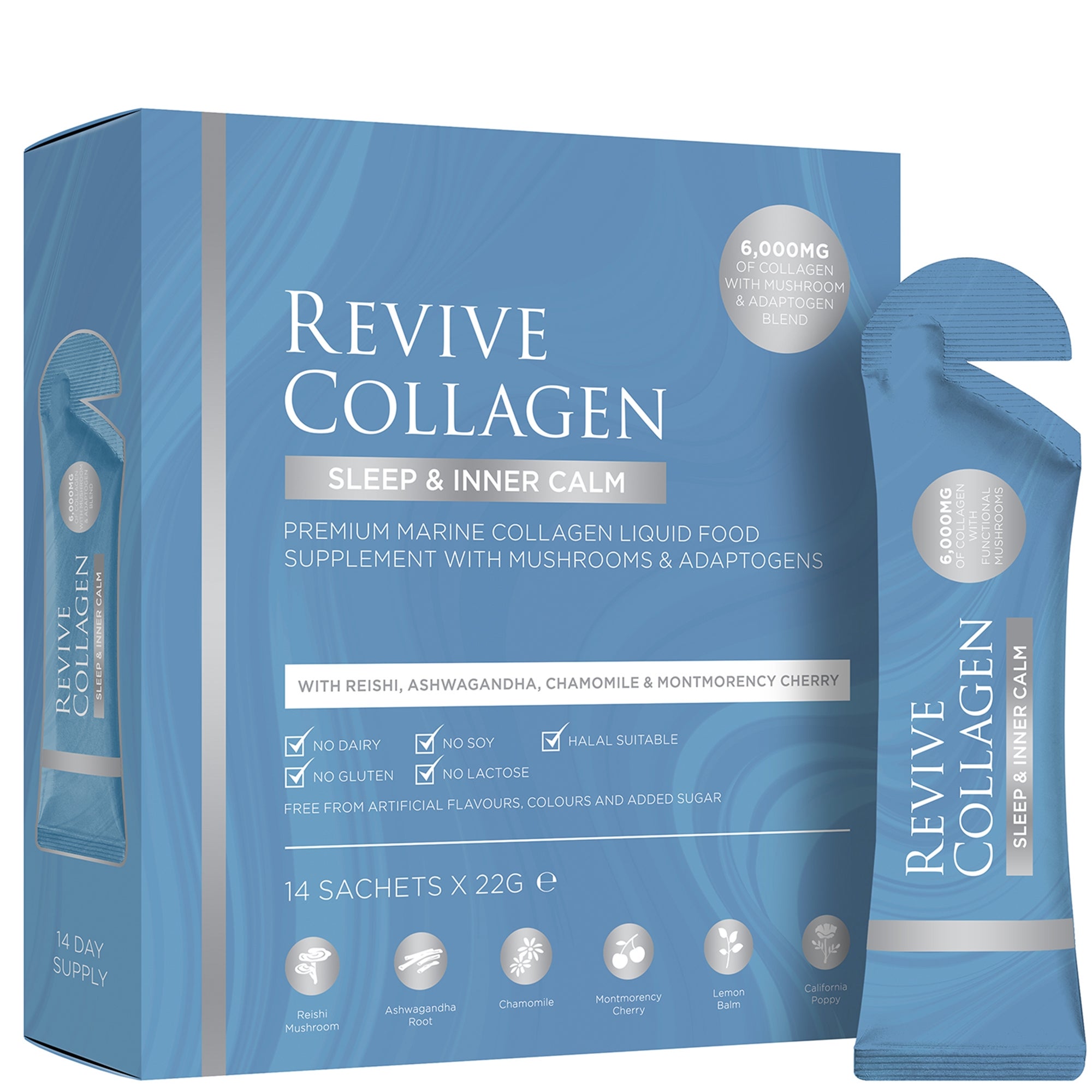 Revive Collagen Sleep & Inner Calm Functional Mushroom and Adaptogen ...