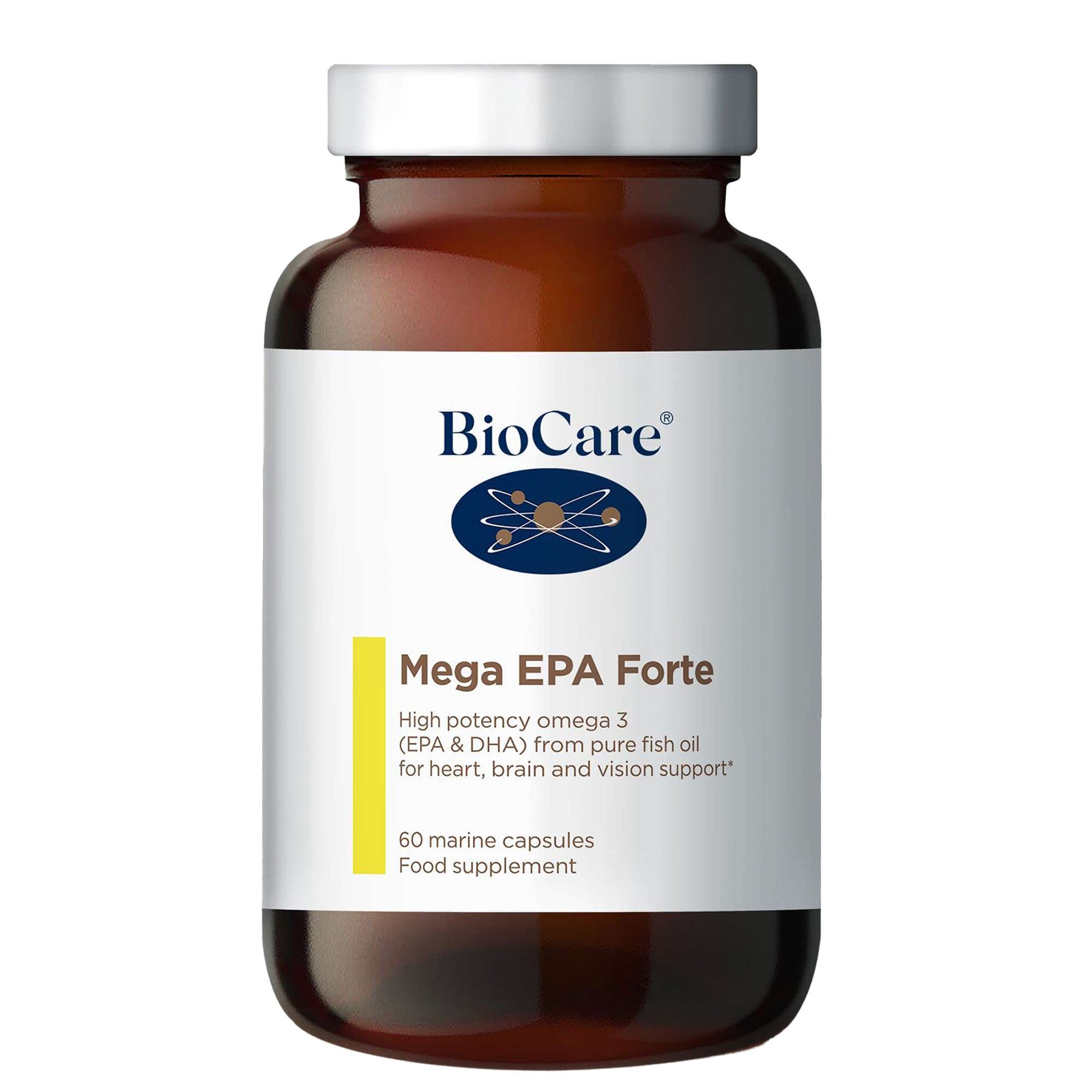 BioCare Fish Oil Supplements Mega Epa Forte Marine x 60 Capsules ...