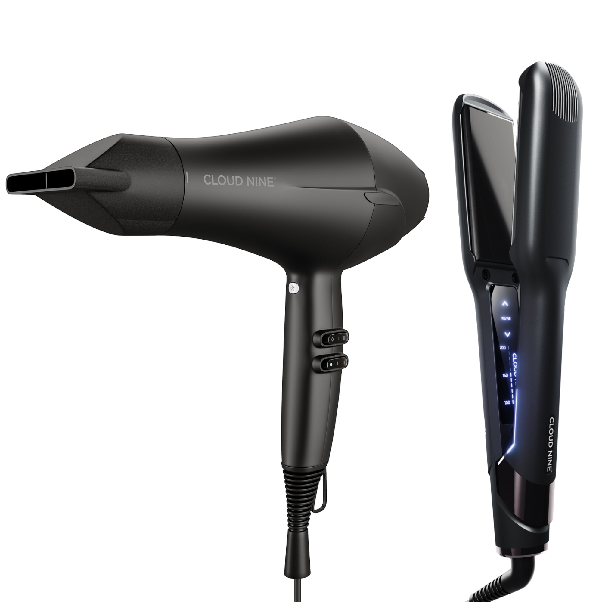 CLOUD NINE The Airshot Hairdryer CLOUD NINE The Wide Iron Bundle Best Sale | Cosmetics