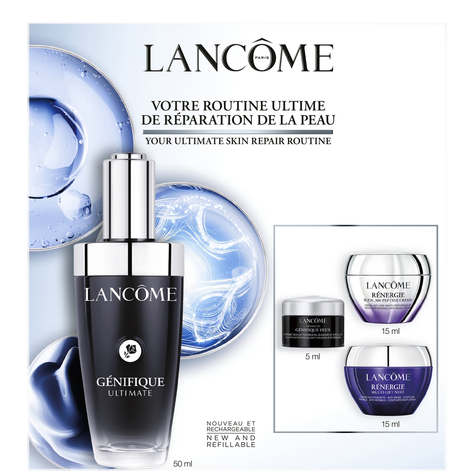 Lancôme Genifique Serum 50ml Routine Set (Worth £156) | LOOKFANTASTIC