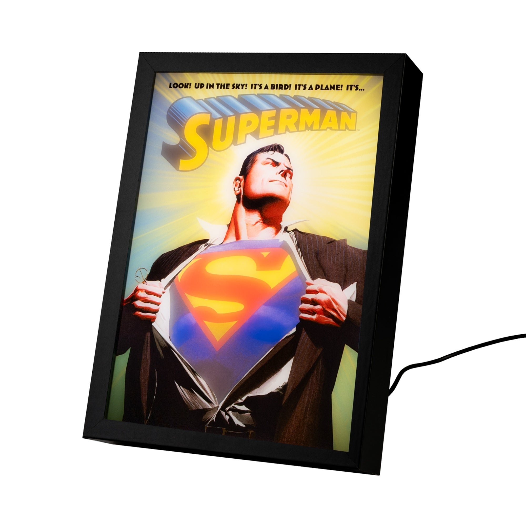 DC Comics Superman Framed LED Art Print | Zavvi UK