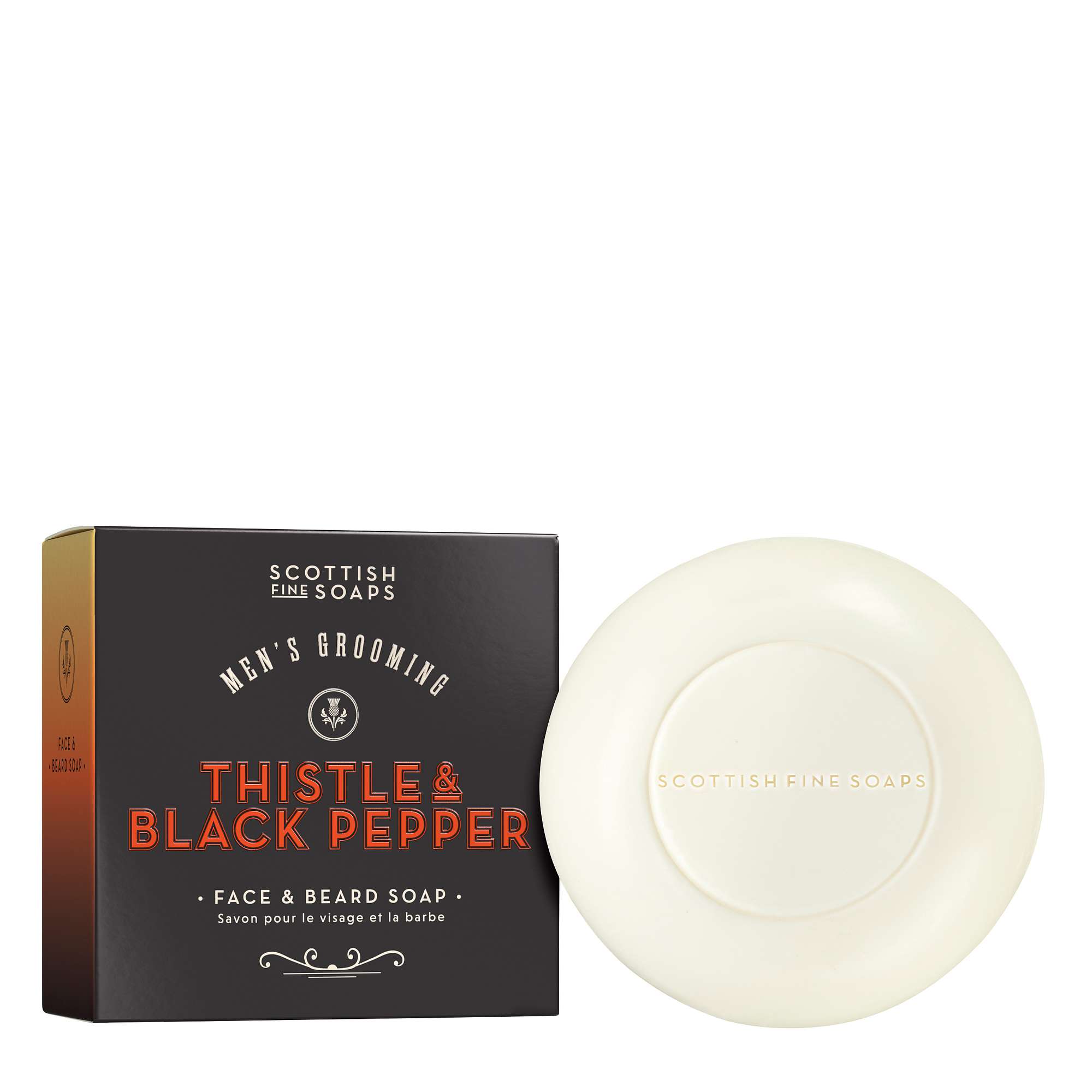 Scottish Fine Soaps Company Thistle & Black Pepper Face & Beard Soap ...