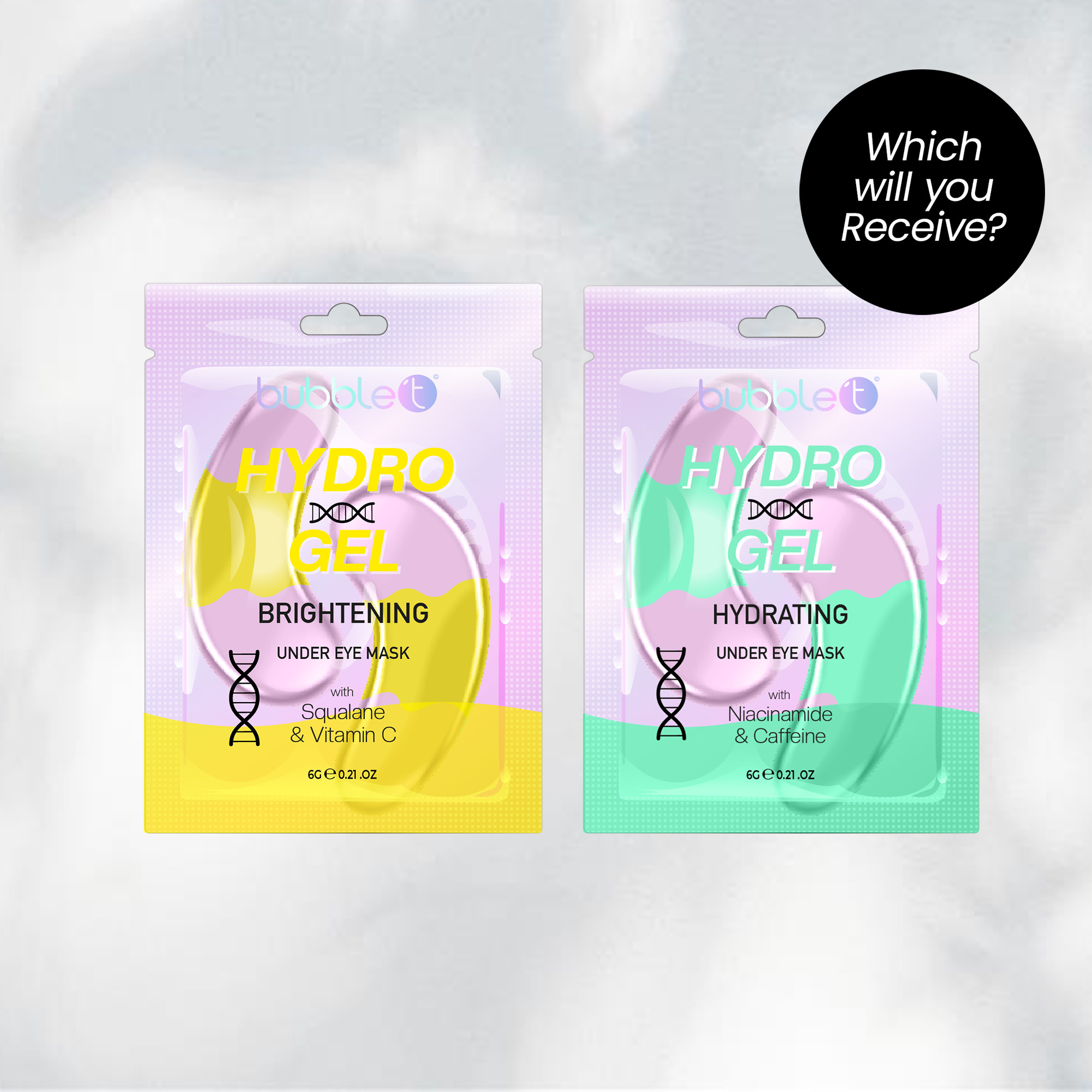 Bubble T Under Eye Hydro Gel Patches - Brightening | Glossybox