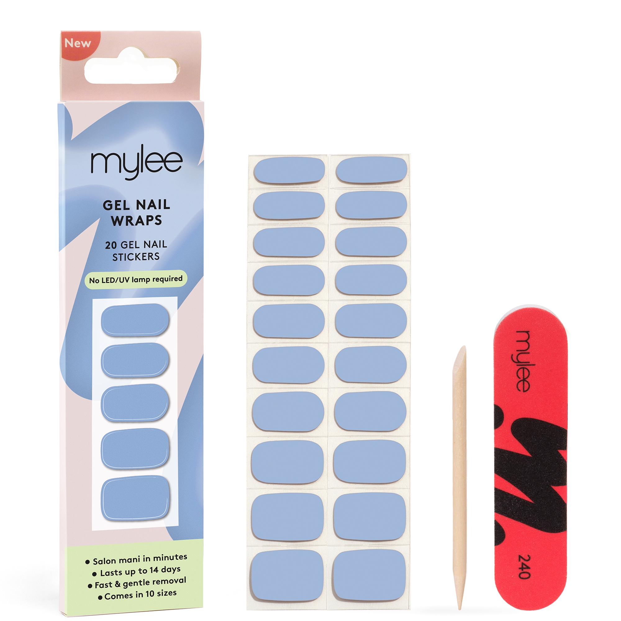 Mylee Gel Nail Wraps - Once In A Blue Moon | LOOKFANTASTIC