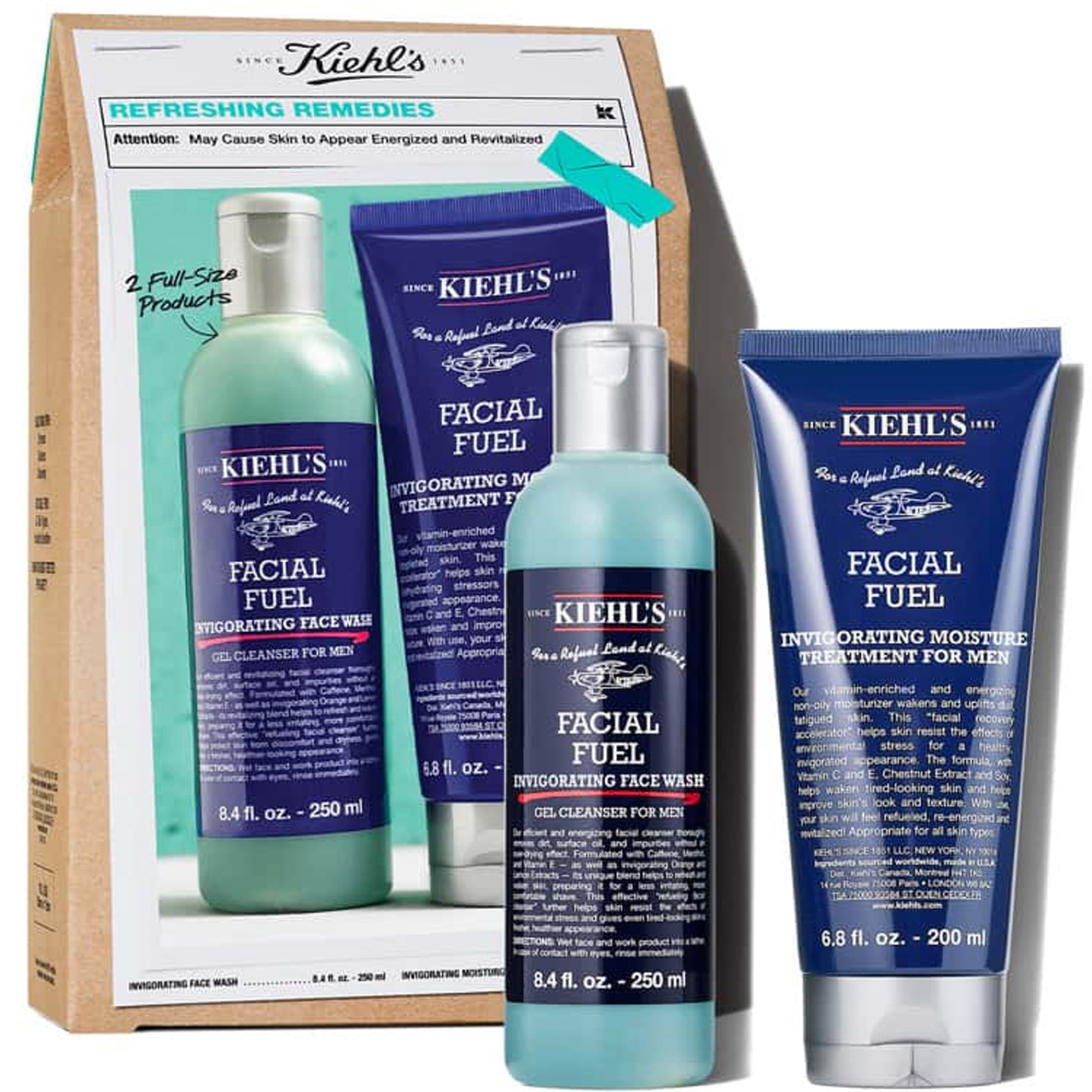 Kiehl's Facial Fuel Face Wash Set | Cult Beauty