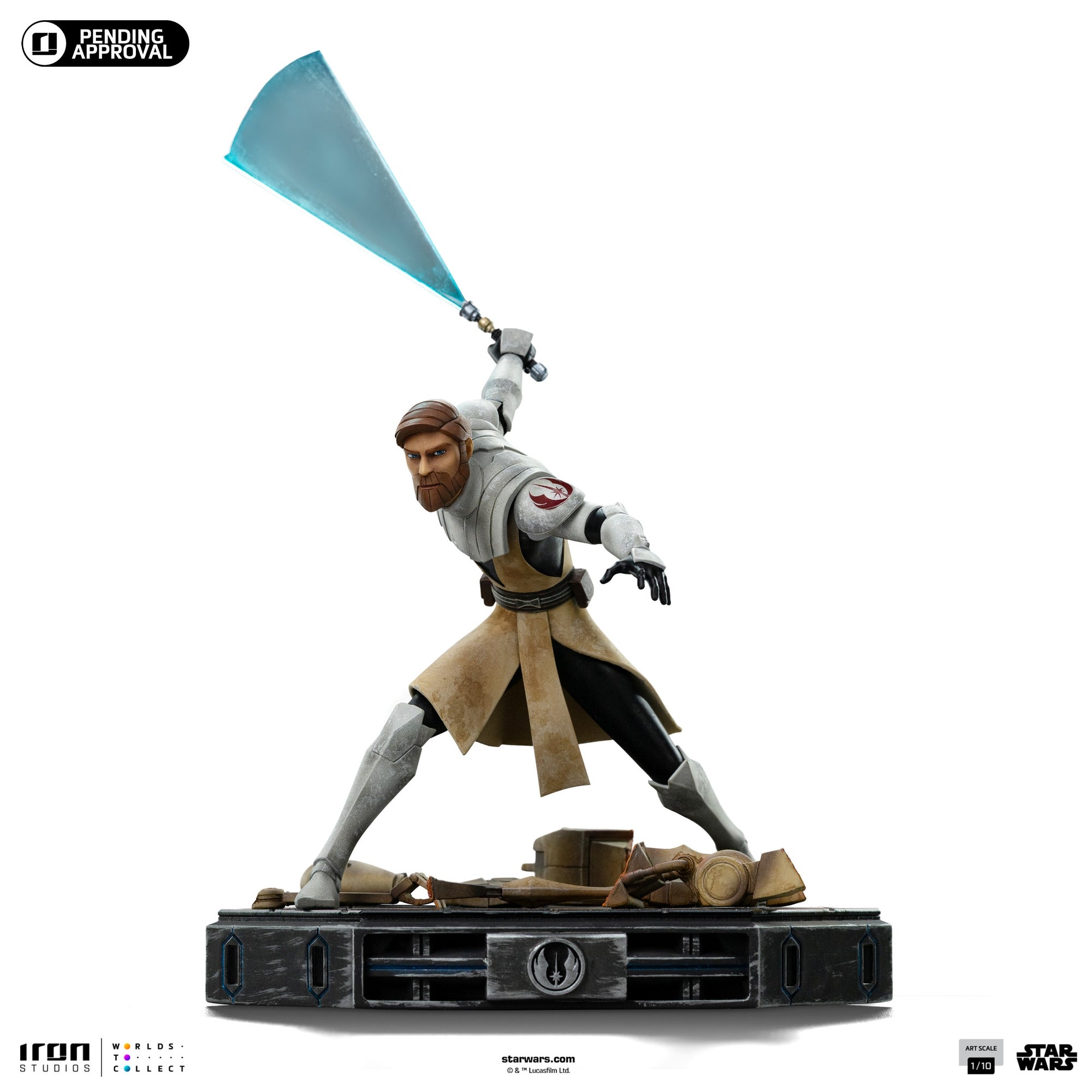 Iron Studios Star Wars: Clone Wars Obi-Wan Kenobi Art Scale 1/10 Statue