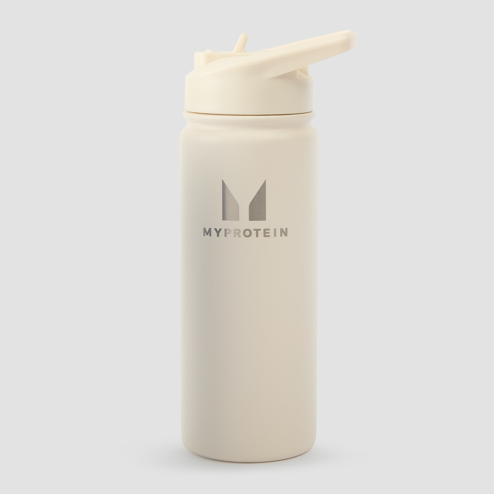 Myprotein Recycled Metal Top Handle Straw Bottle 900ml - Baby Blue