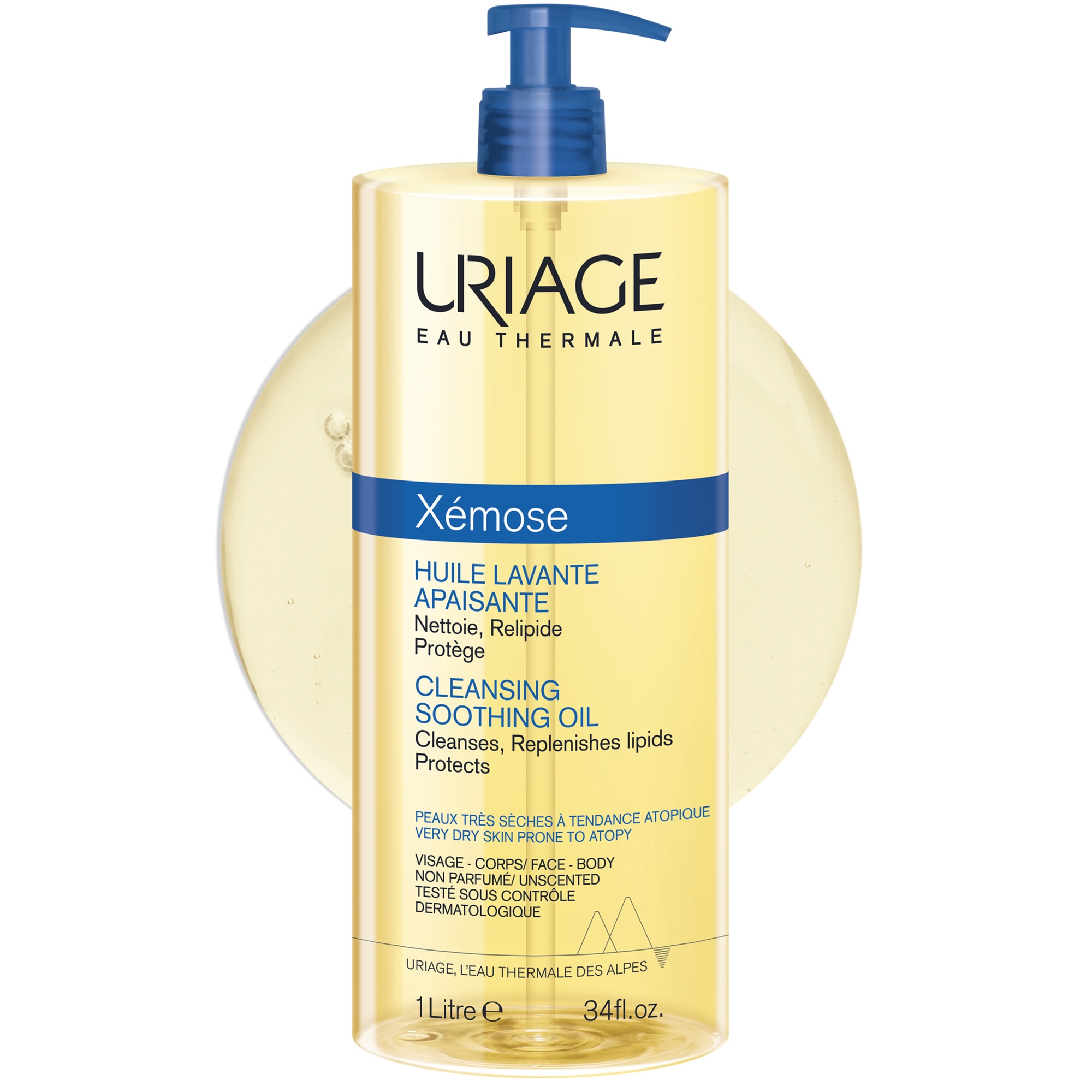 Uriage Xemose - Cleansing Soothing Oil 1L | LOOKFANTASTIC