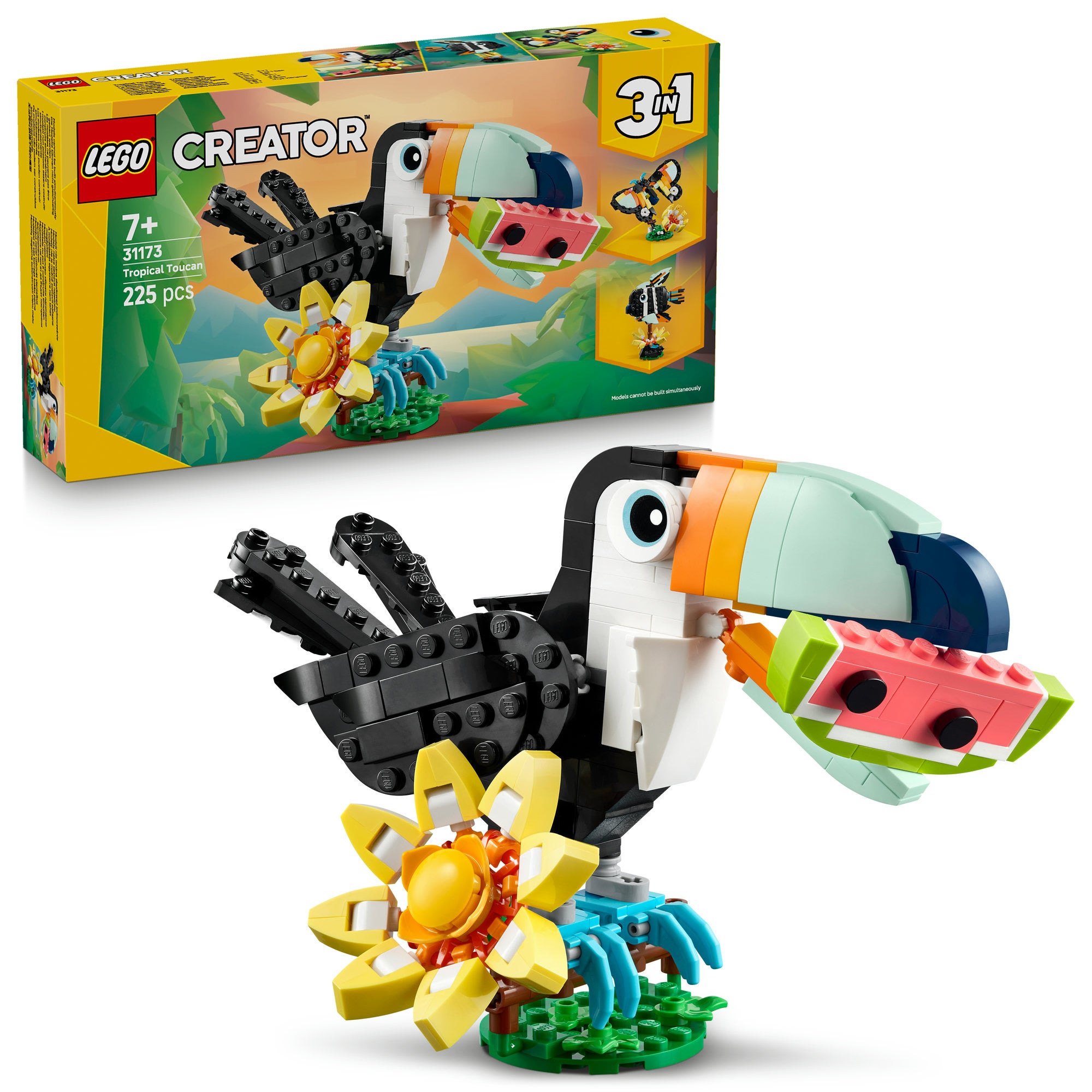 LEGO® Creator 3in1 Wild Animals: Tropical Toucan Figure Playset 31173 ...