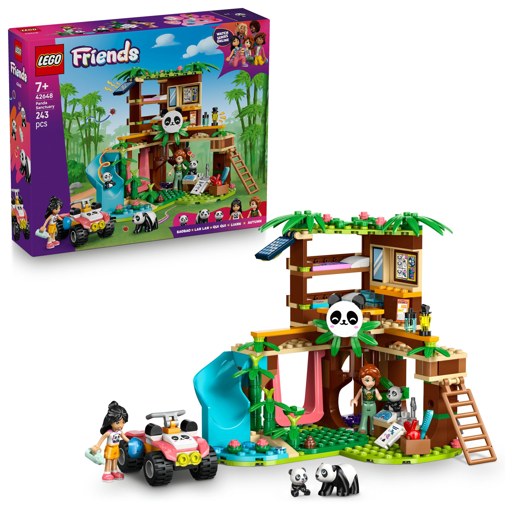LEGO® Friends Panda Sanctuary Animal Care Building Set Toy 42648 | Zavvi UK