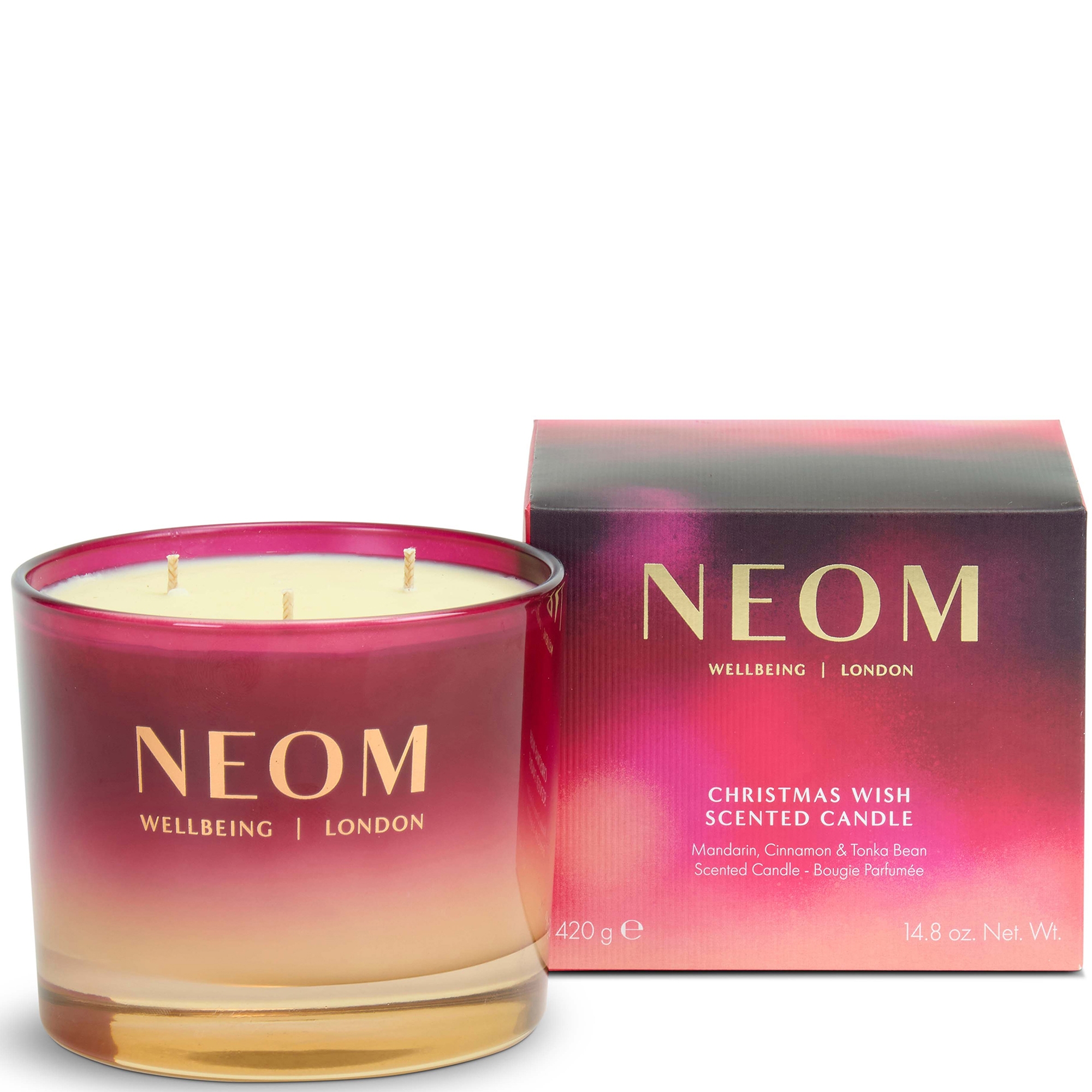 NEOM Christmas Wish 3 Wick Candle 420g | LOOKFANTASTIC