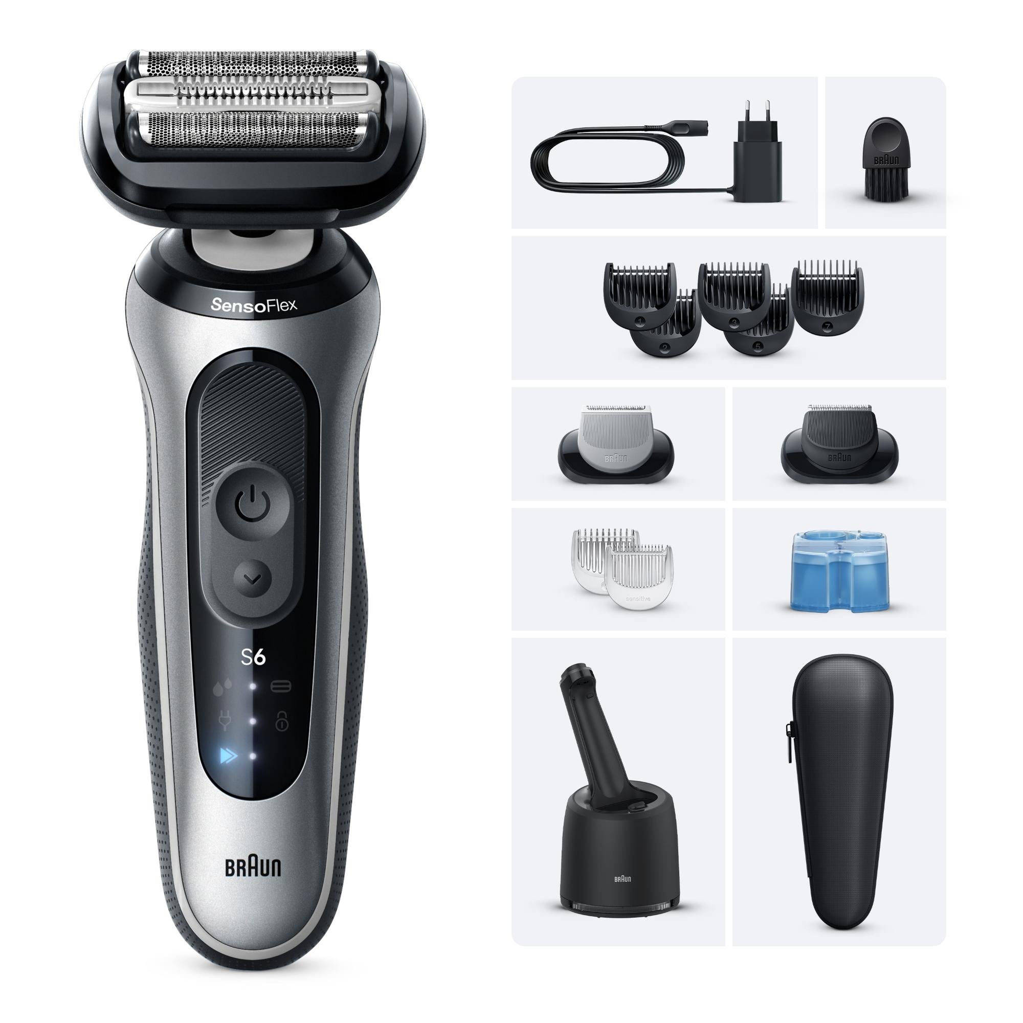 Braun Series 6 62-S7650cc Electric Shaver & SmartCare Center | Official ...