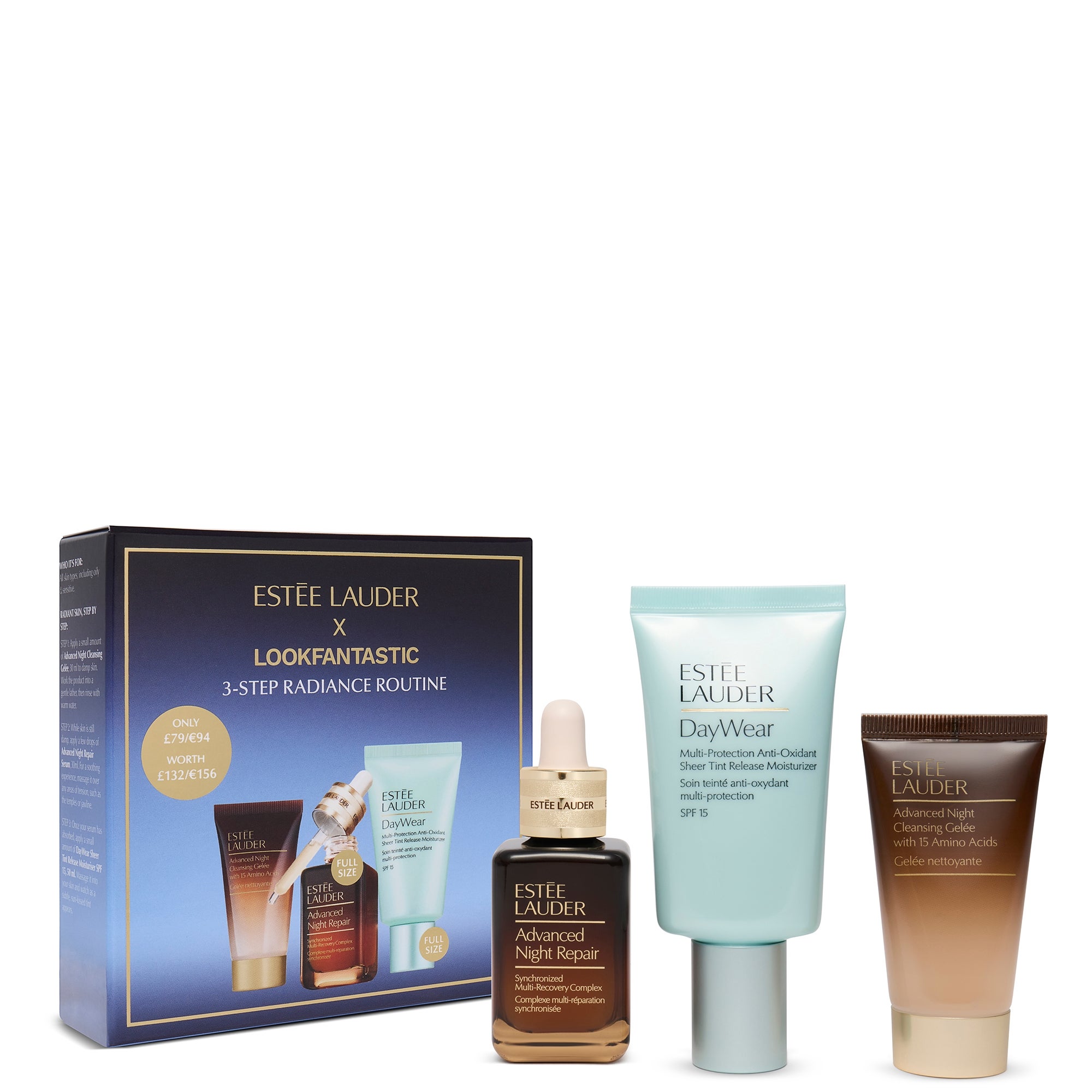 EXCLUSIVE Estée Lauder x LOOK FANTASTIC 3-Step Radiance Routine Set ...