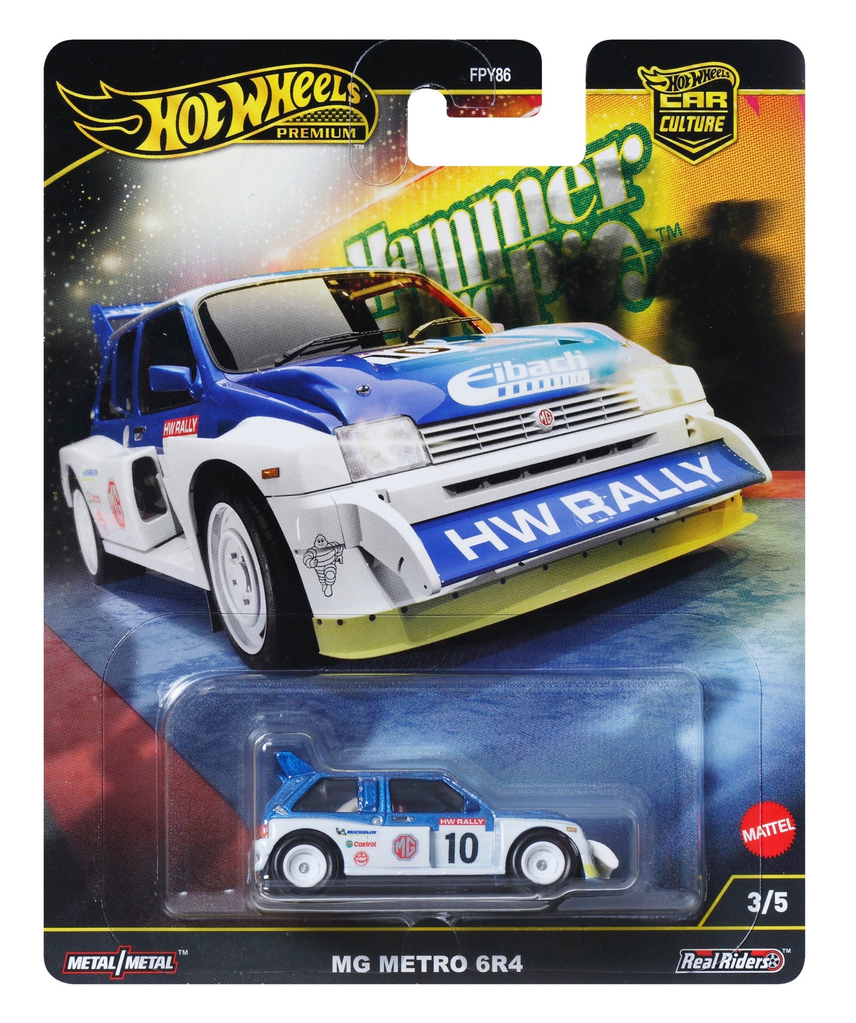 Hot Wheels Premium Car Hammer Drop 86 MG Metro 6R4 | Zavvi UK