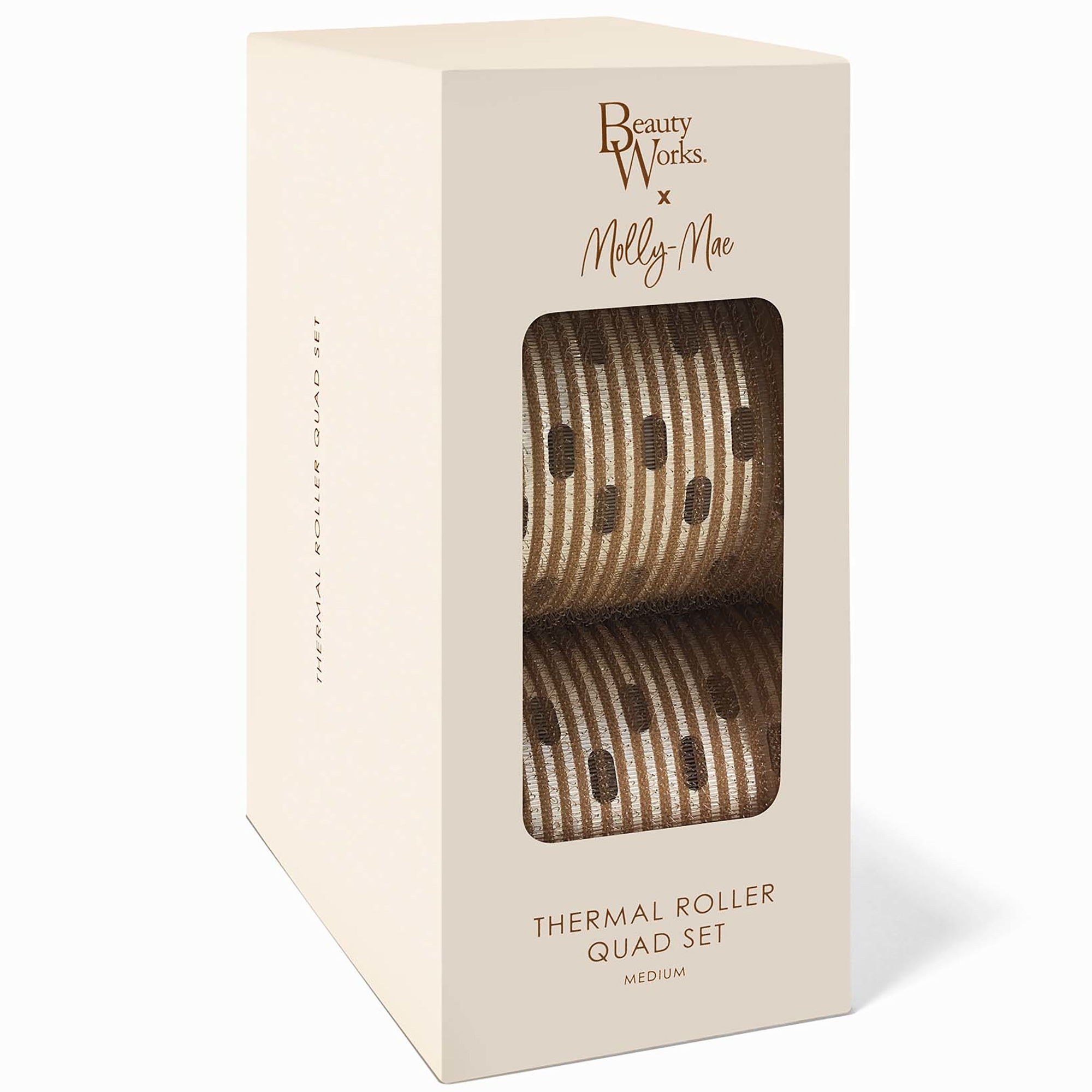 Beauty Works x Molly-Mae Medium Thermal Roller 4 Set | LOOKFANTASTIC