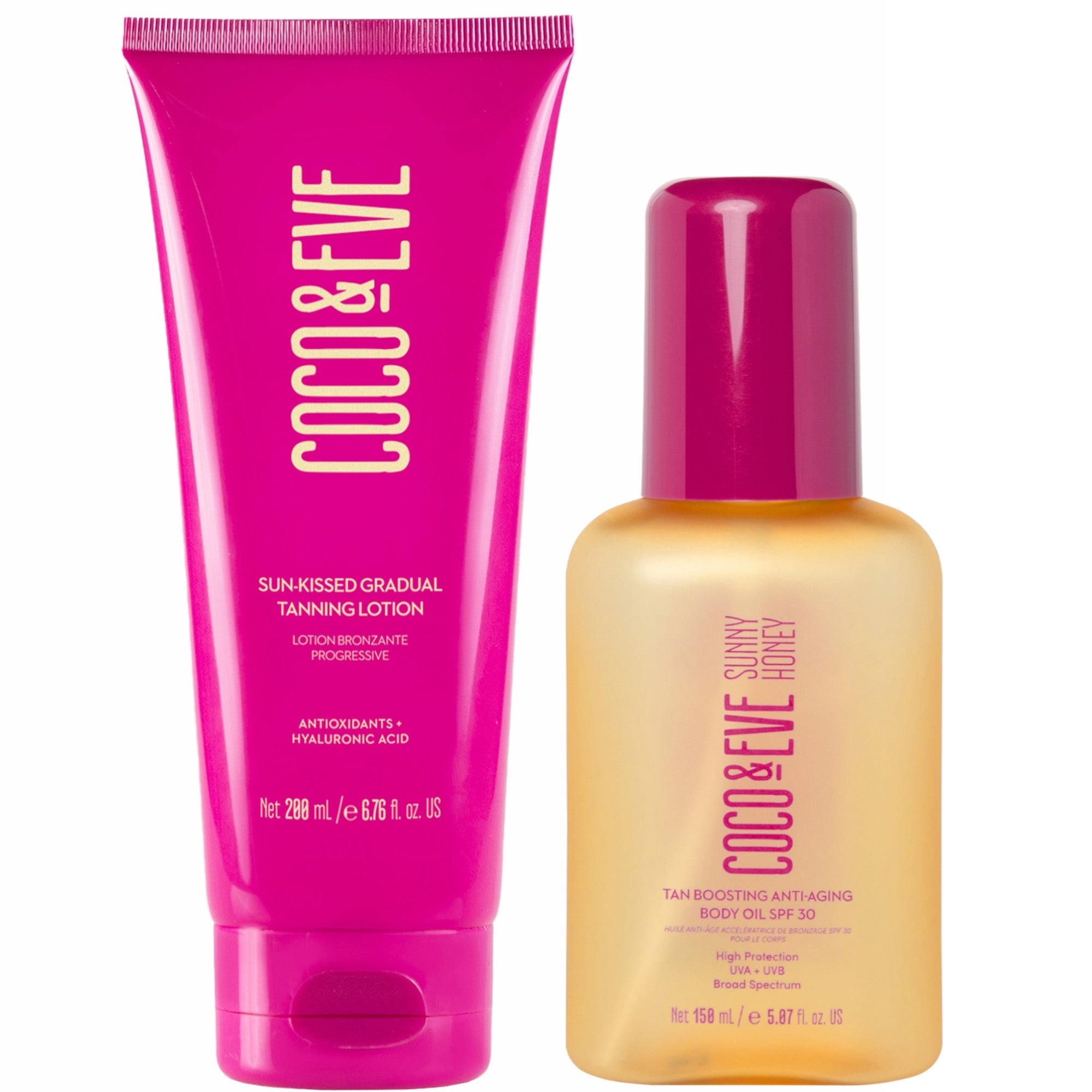 Coco & Eve Sun-Kissed Gradual Tanning Lotion and Tan Boosting Anti ...
