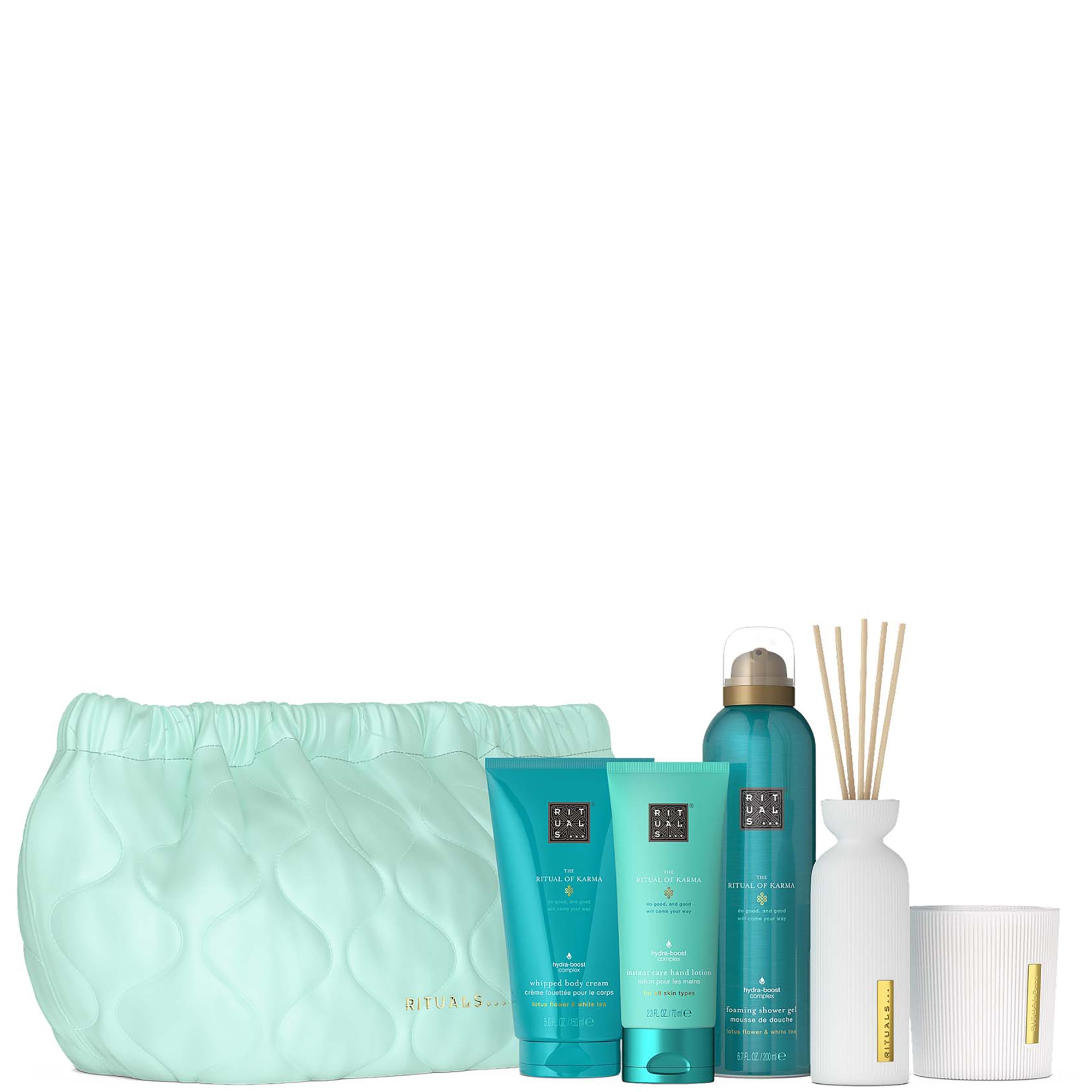 RITUALS The Ritual of Karma Lotus Flower & White Tea Bath & Body Large ...