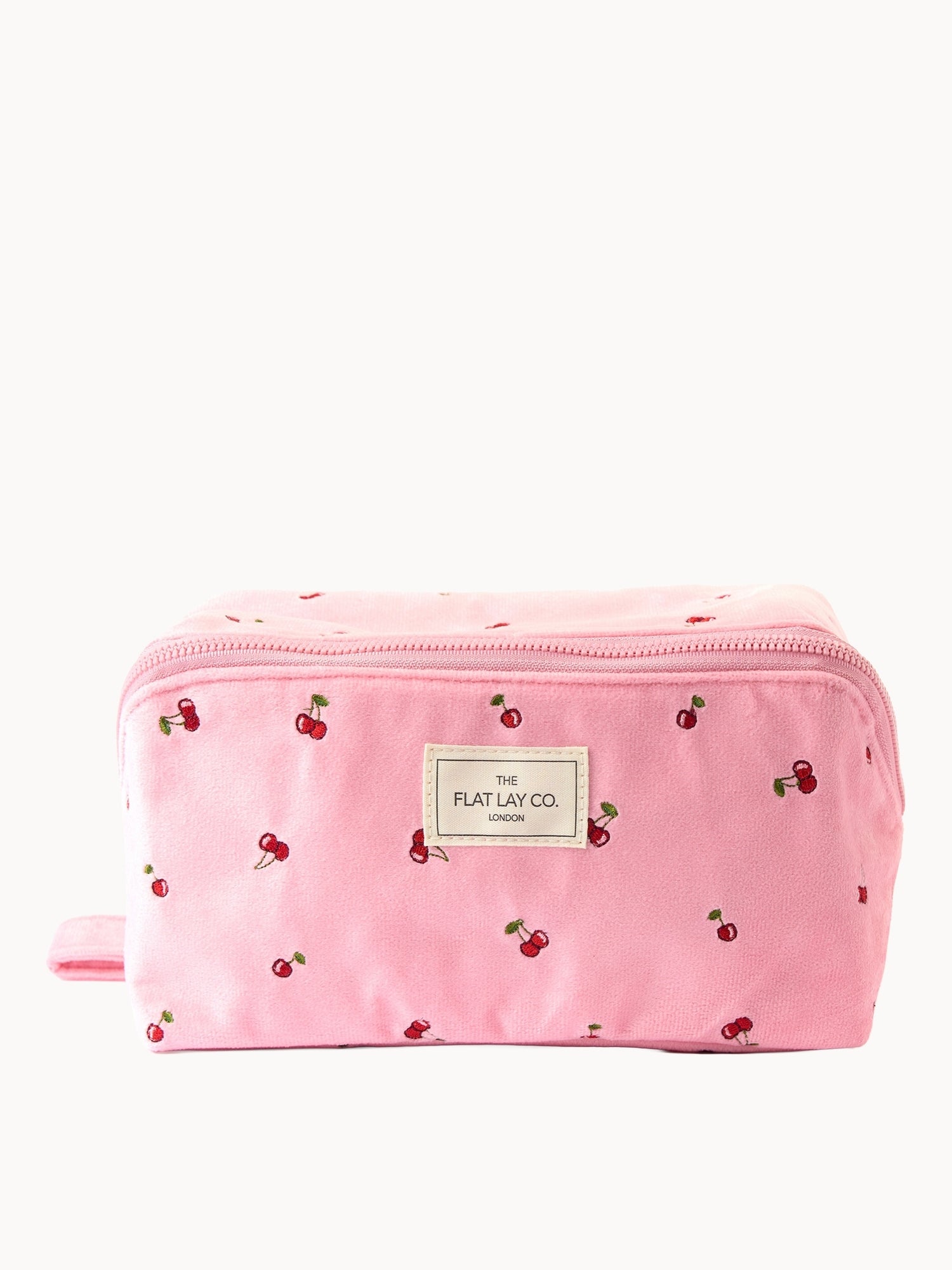 The Flat Lay Co. Flat Lay Makeup Box Bag - Ditsy Cherries Pink ...