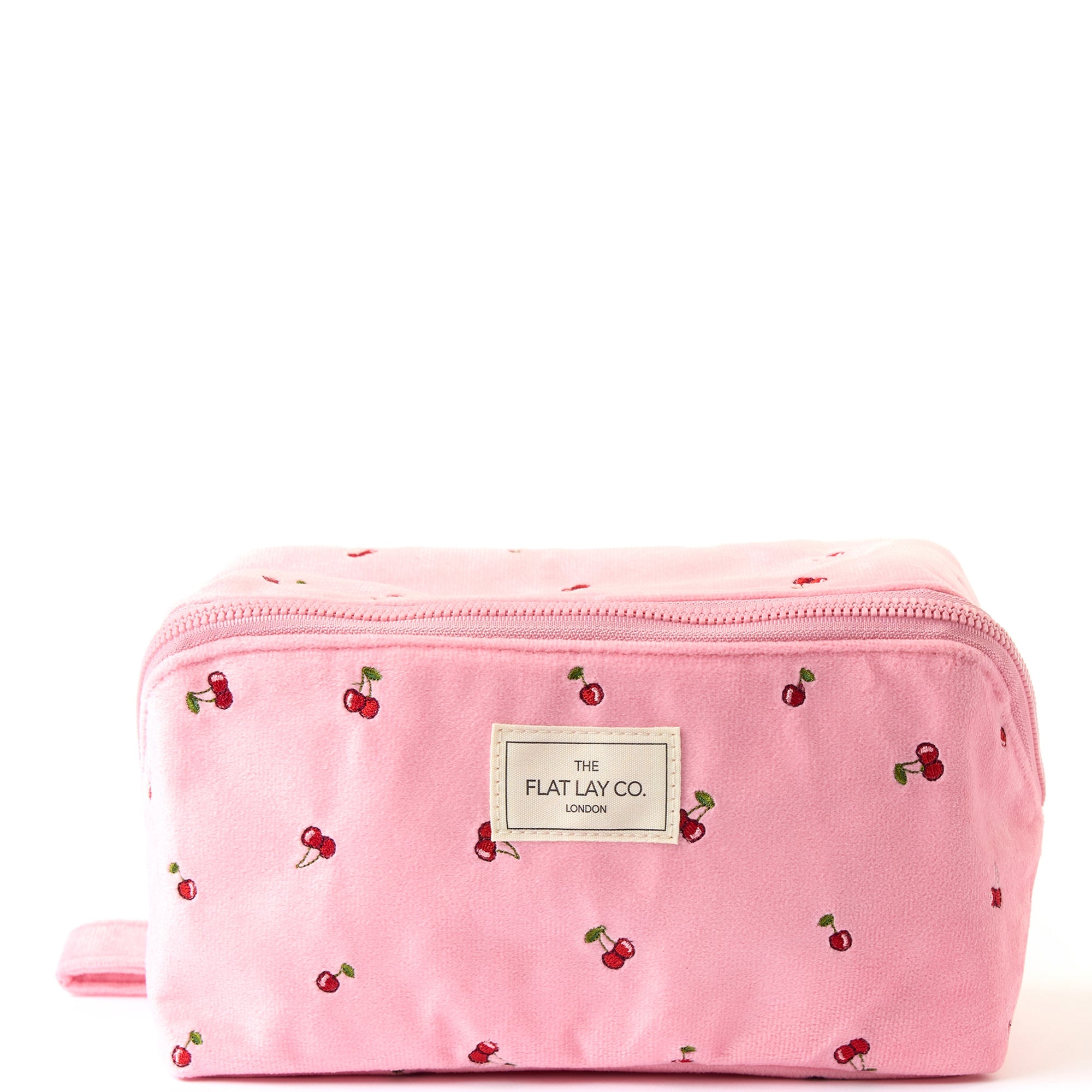 The Flat Lay Co. Flat Lay Makeup Box Bag - Ditsy Cherries Pink ...