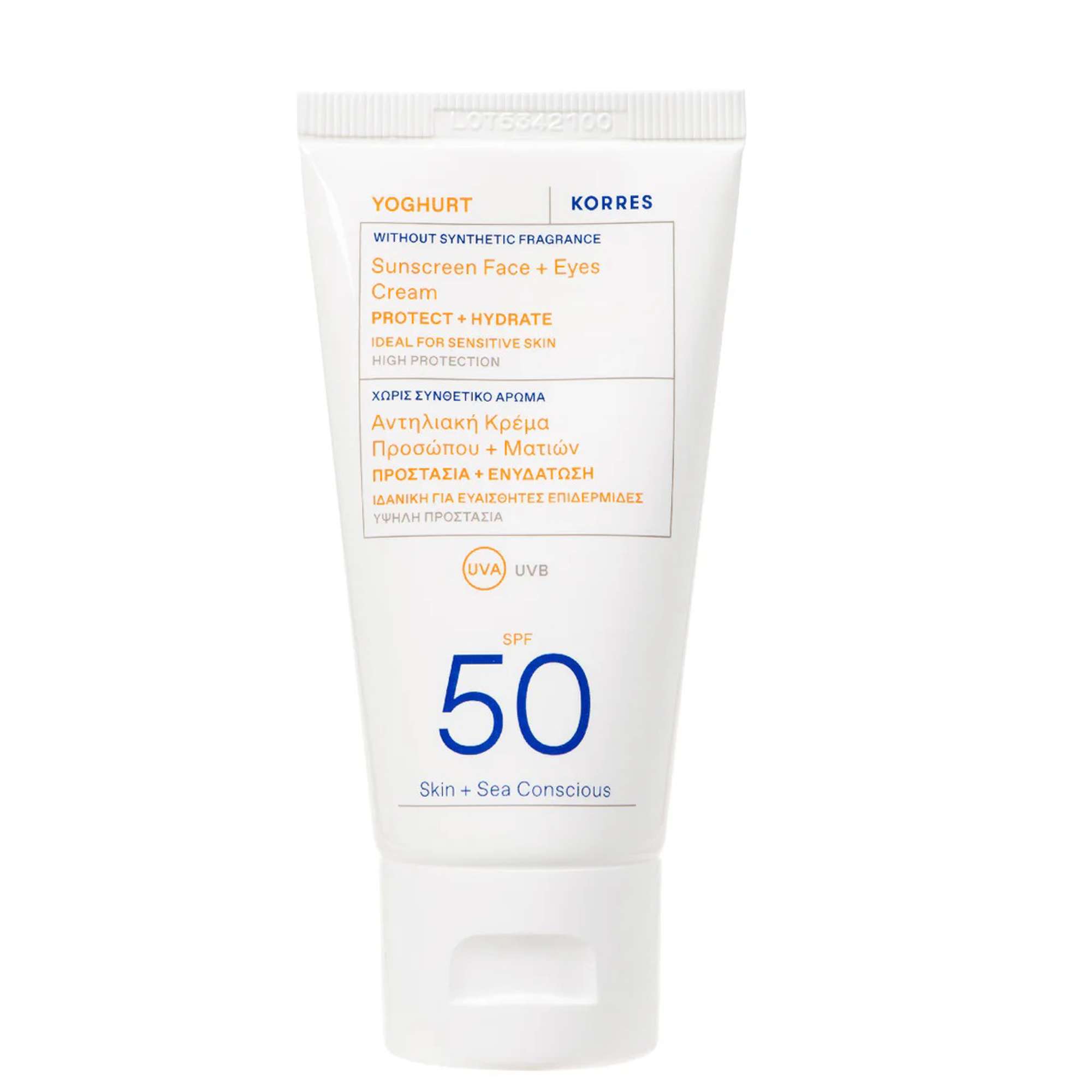 KORRES Yoghurt Sunscreen Face + Eyes Cream SPF50 50ml | allbeauty