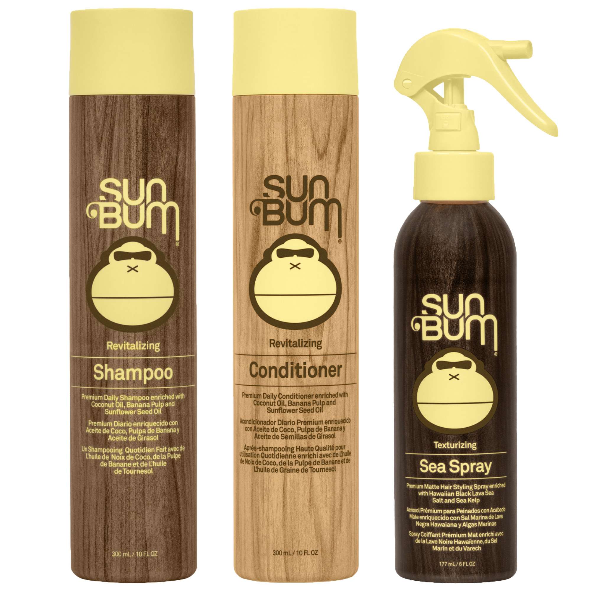 Sun Bum Trio: Revitalizing Shampoo 300ml, Revitalizing Conditioner ...