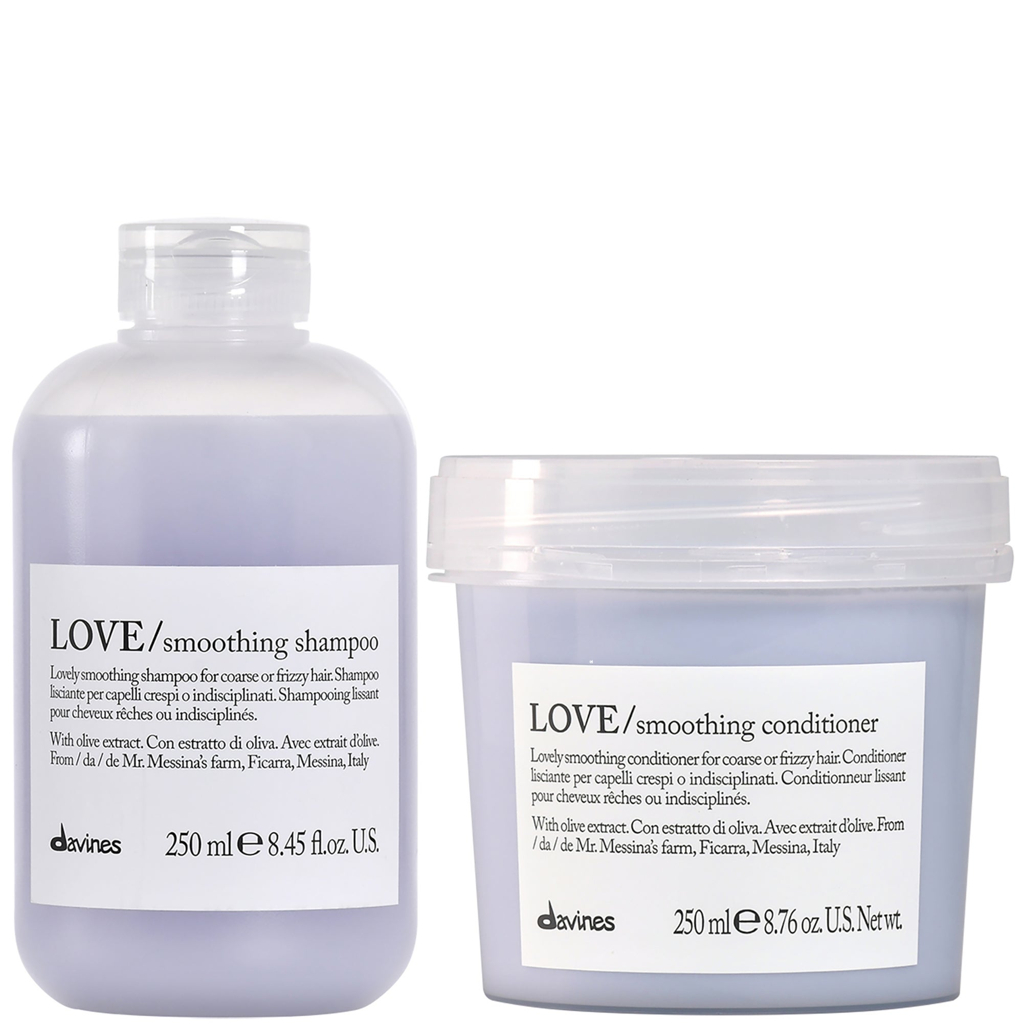 Davines LOVE Smoothing Shampoo and Conditioner | Cult Beauty