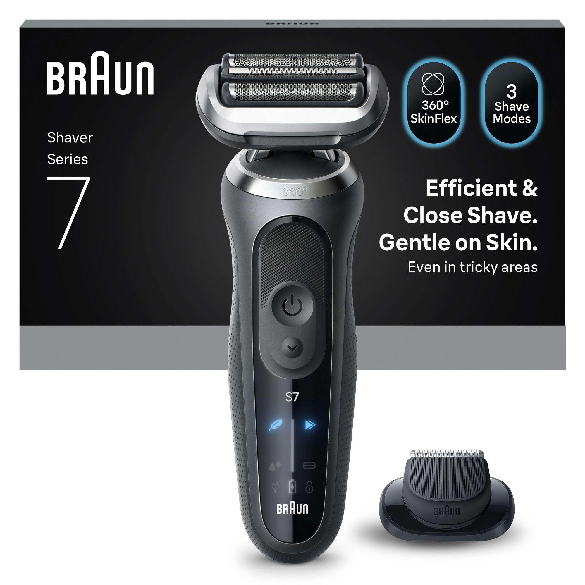 Braun Series Shavers Series 7 72-G1200S Grey Electric Shaver | allbeauty
