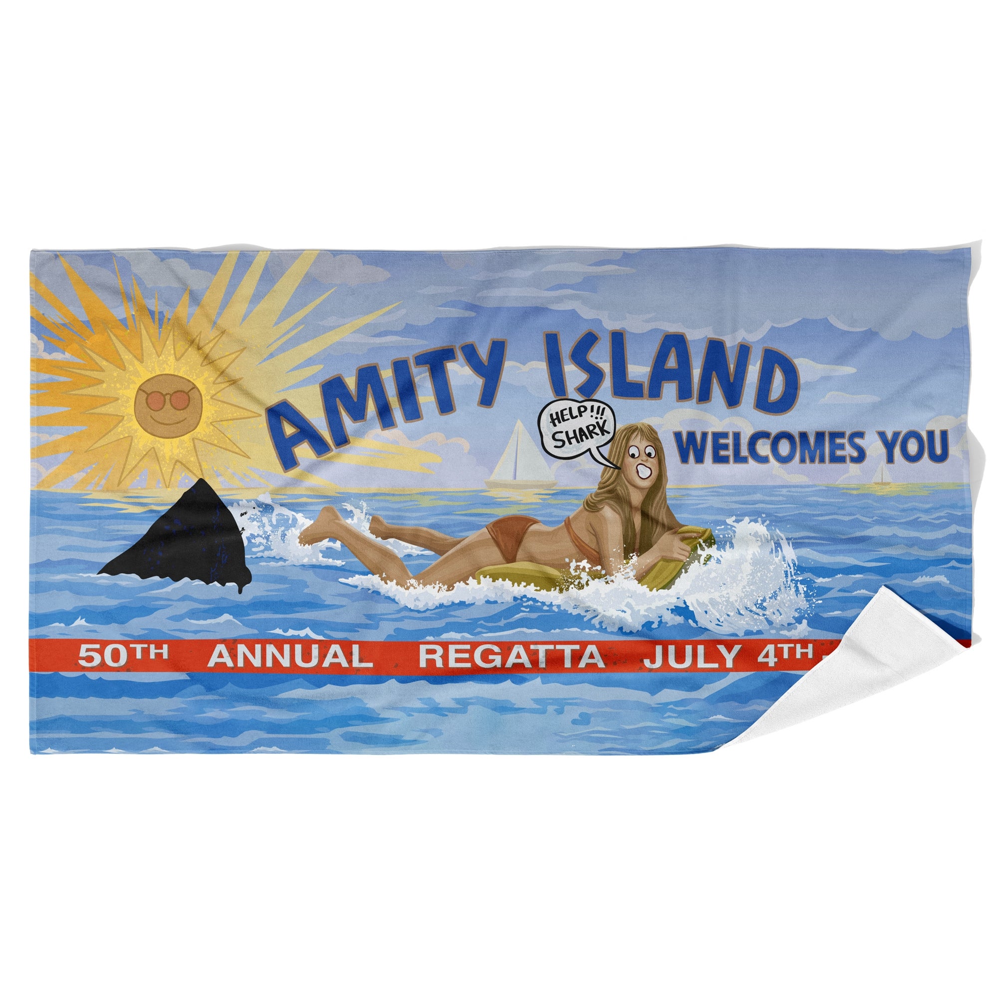 Jaws Amity Welcome Sign Beach Towel | Zavvi UK