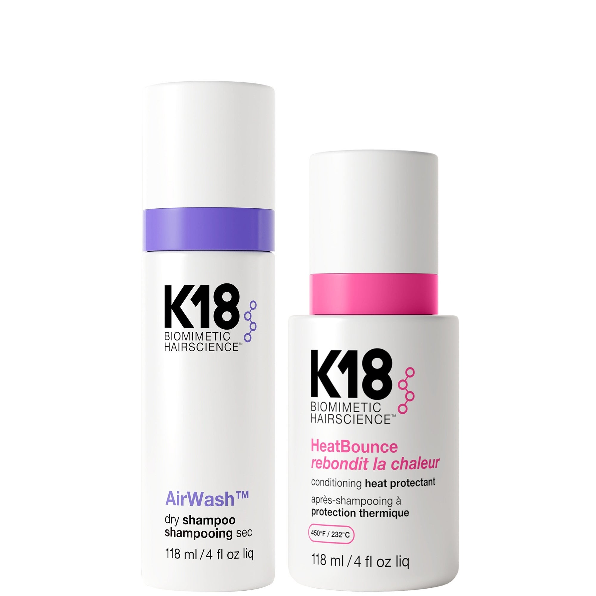 K18 Biomimetic Hairscience Airwash and Heatbounce Bundle | Cult Beauty