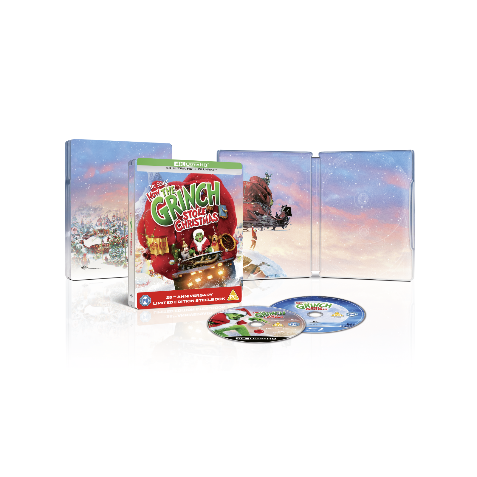 Dr Seuss' How the Grinch Stole Christmas 4K Ultra HD SteelBook | Zavvi ...