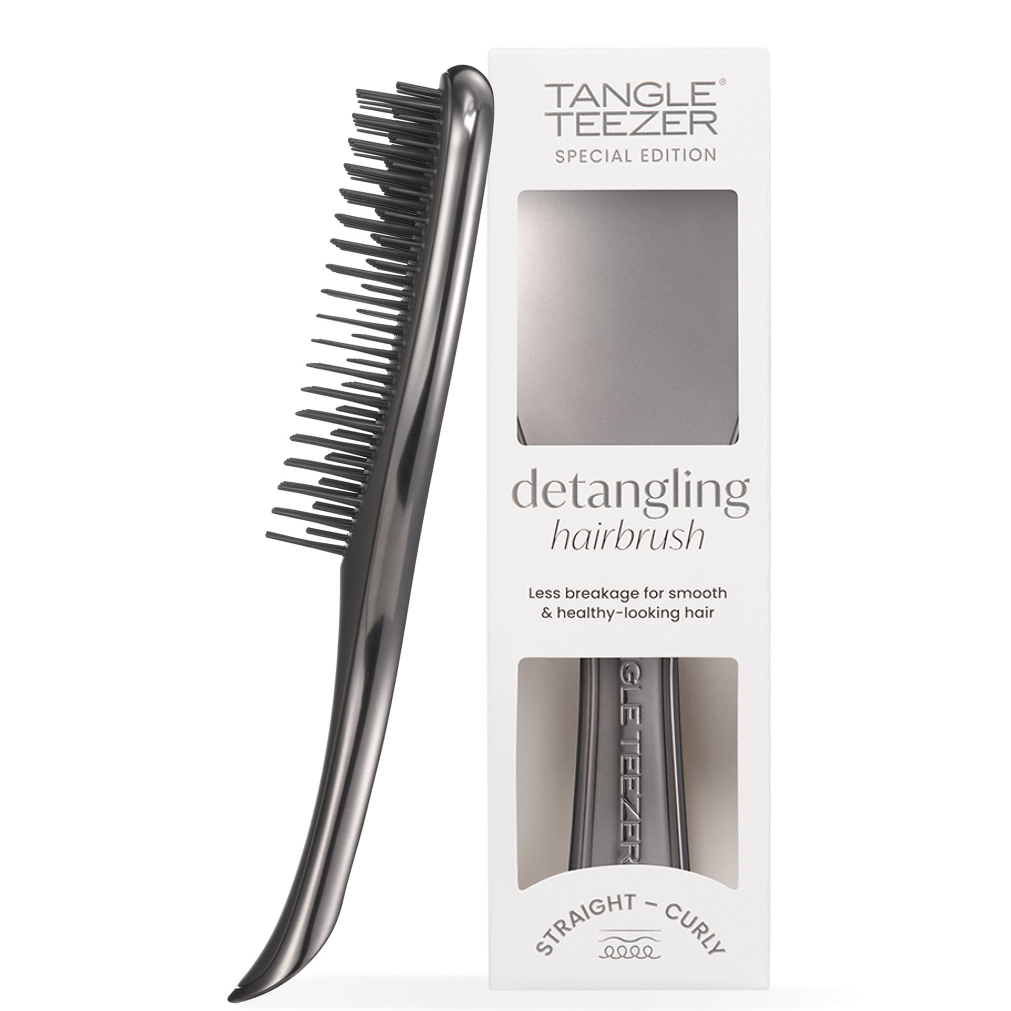 Tangle Teezer The Ultimate Detangler Chrome Midnight Silver | LOOKFANTASTIC